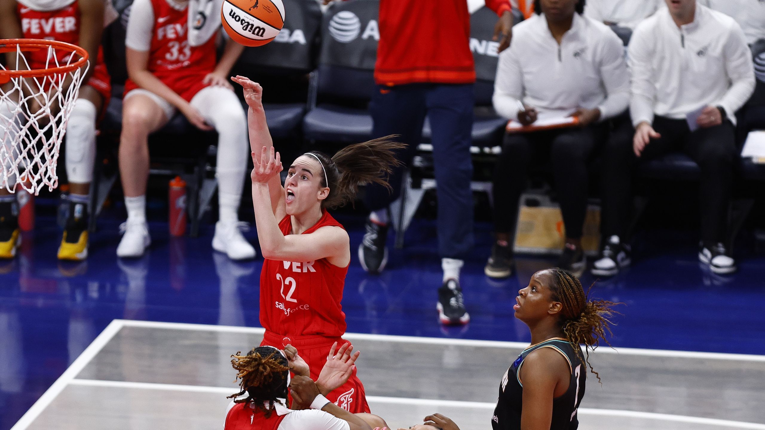 Caitlin Clark becomes first WNBA rookie to record triple-double as ...