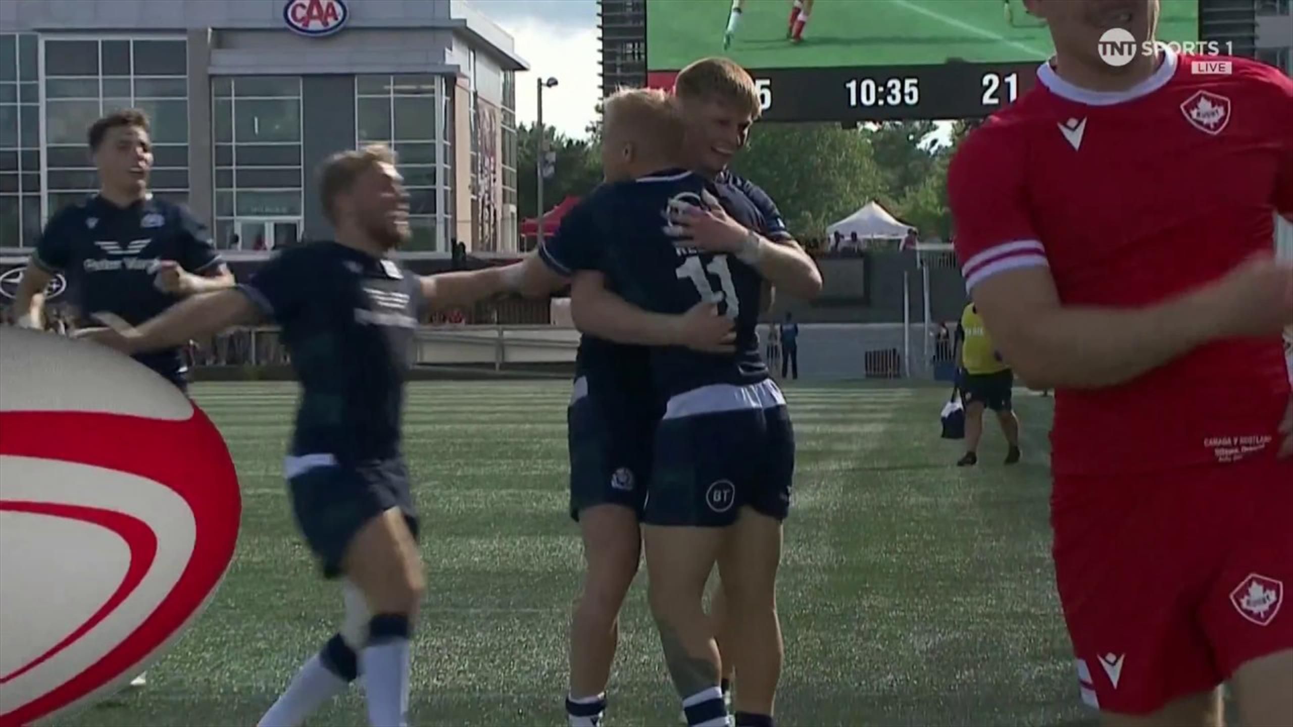 Arron Reed dives over for first international try on Scotland debut ...