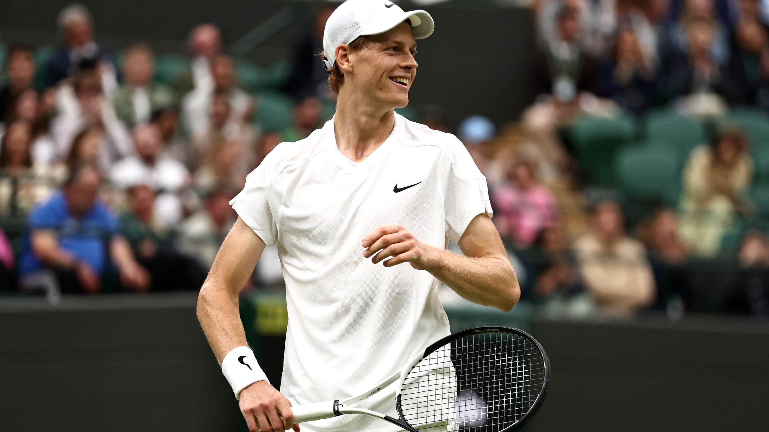 Wimbledon 2024: Jannik Sinner overcomes defiant Ben Shelton in straight sets to reach quarter ...