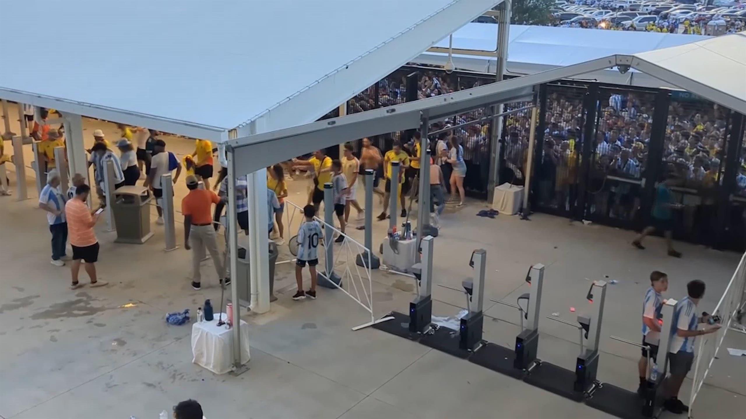 More footage of fan trouble that delayed 2024 Copa America final ...