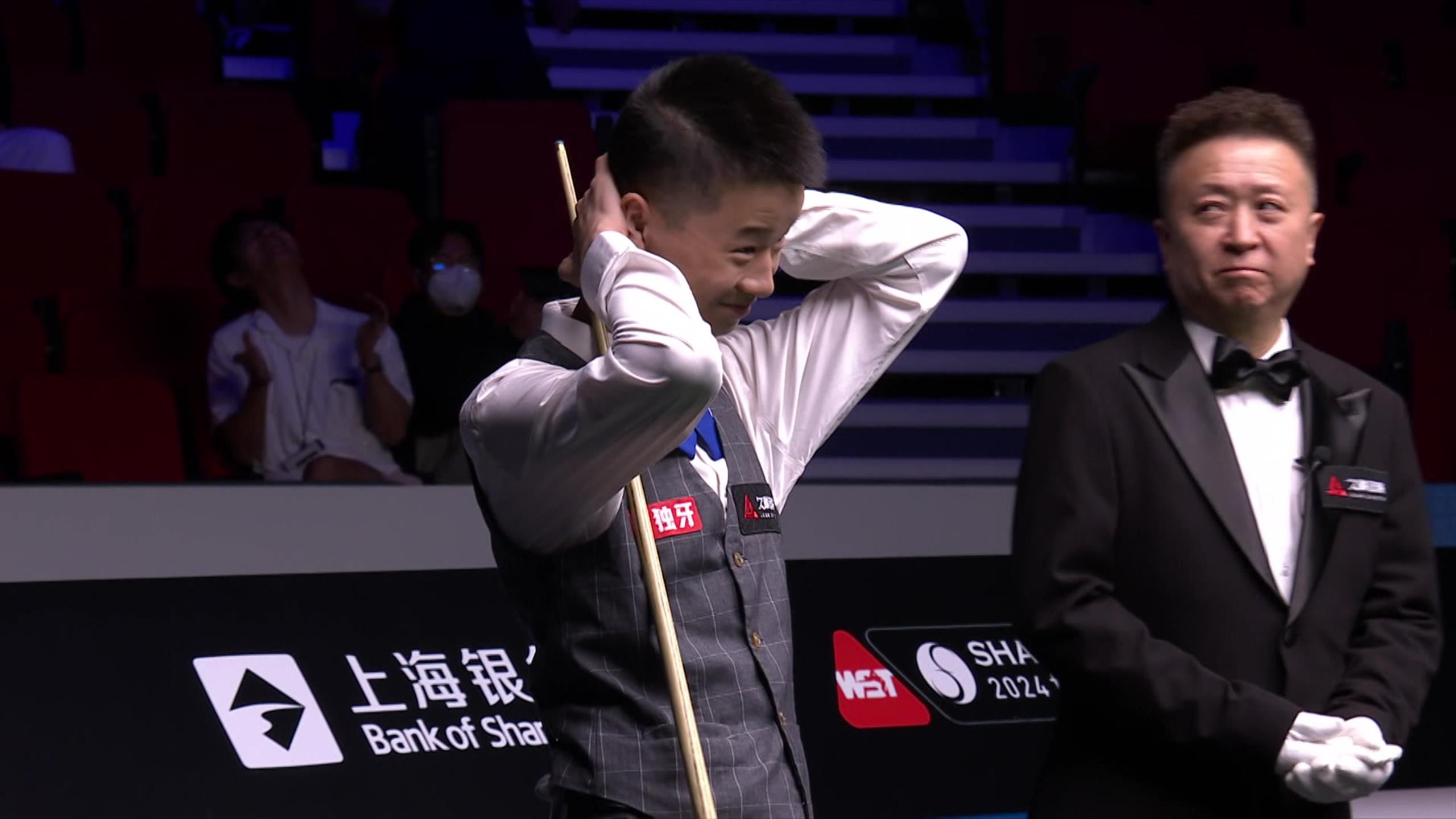 Shanghai Masters 2024 - Astonishing Jinhao Zhou fluke beats Zhang Anda ...