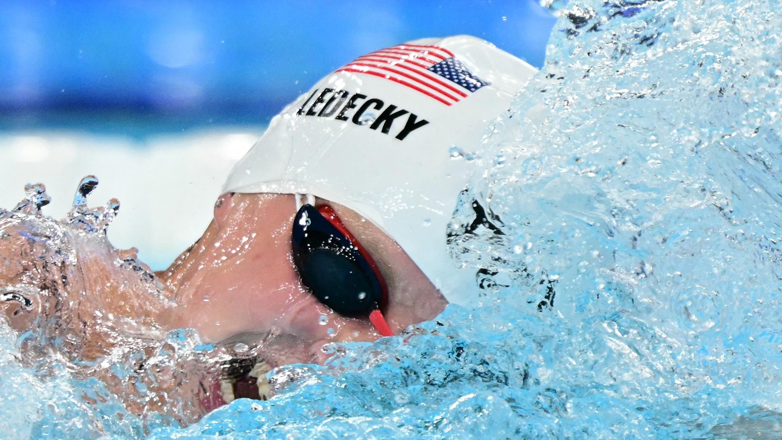 Paris 2024: Why Olympic swimmers like Katie Ledecky wear two caps in ...