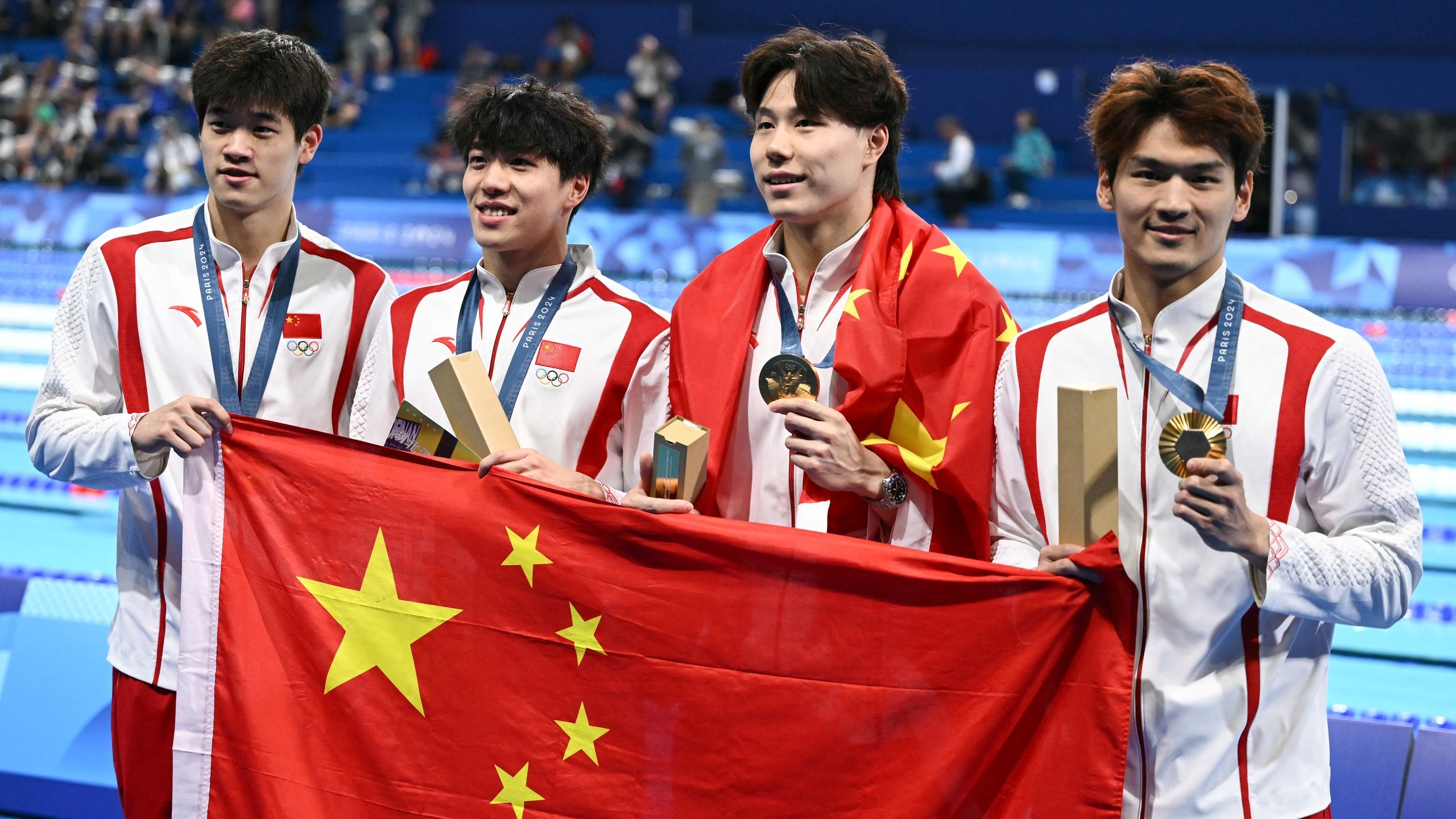Paris 2024: China power to gold in 4x100m medley relay as Leon Marchand ...