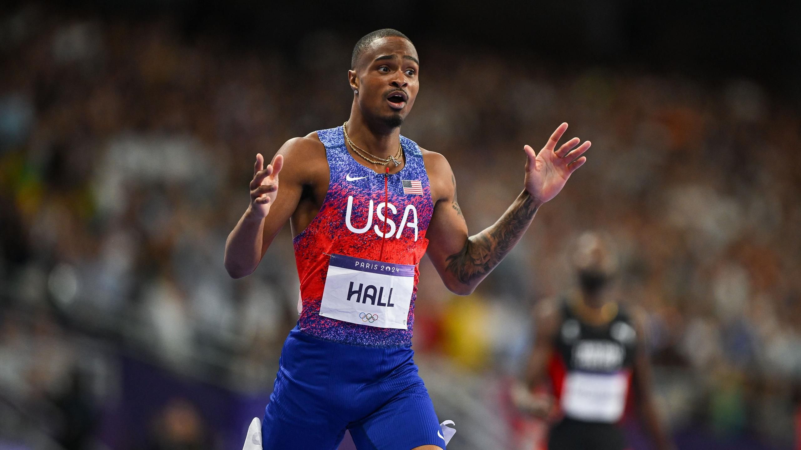 Paris 2024: Dramatic finish to 400m final as Quincy Hall of USA pips ...