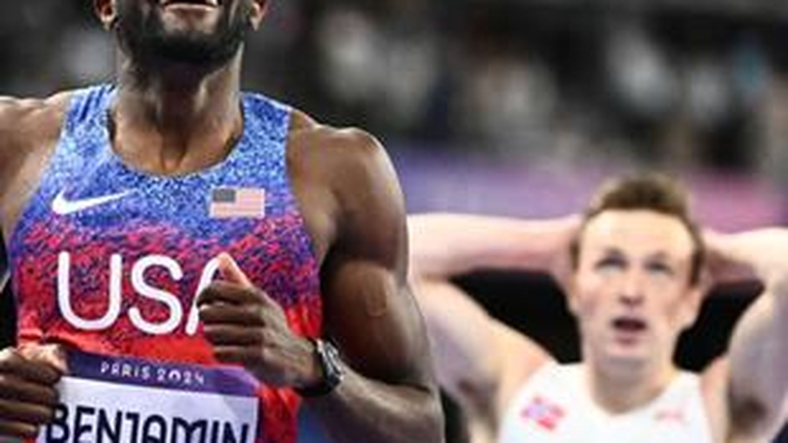 Paris 2024: USA's Rai Benjamin claims gold in men's 400m hurdles ...