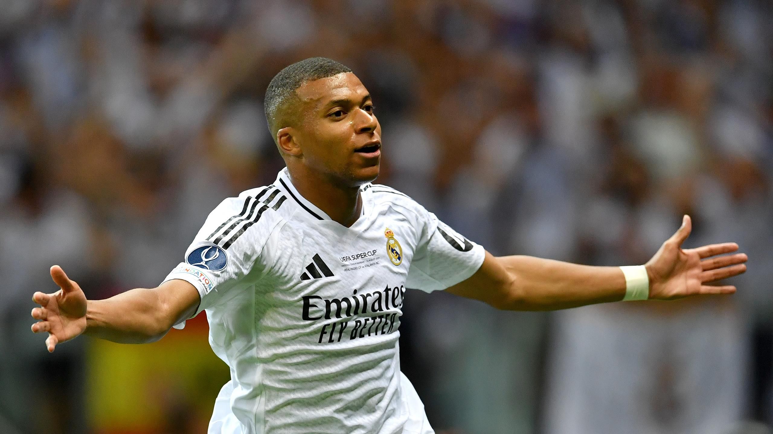 Real Madrid 2-0 Atalanta: Kylian Mbappe scores on full debut as Los ...