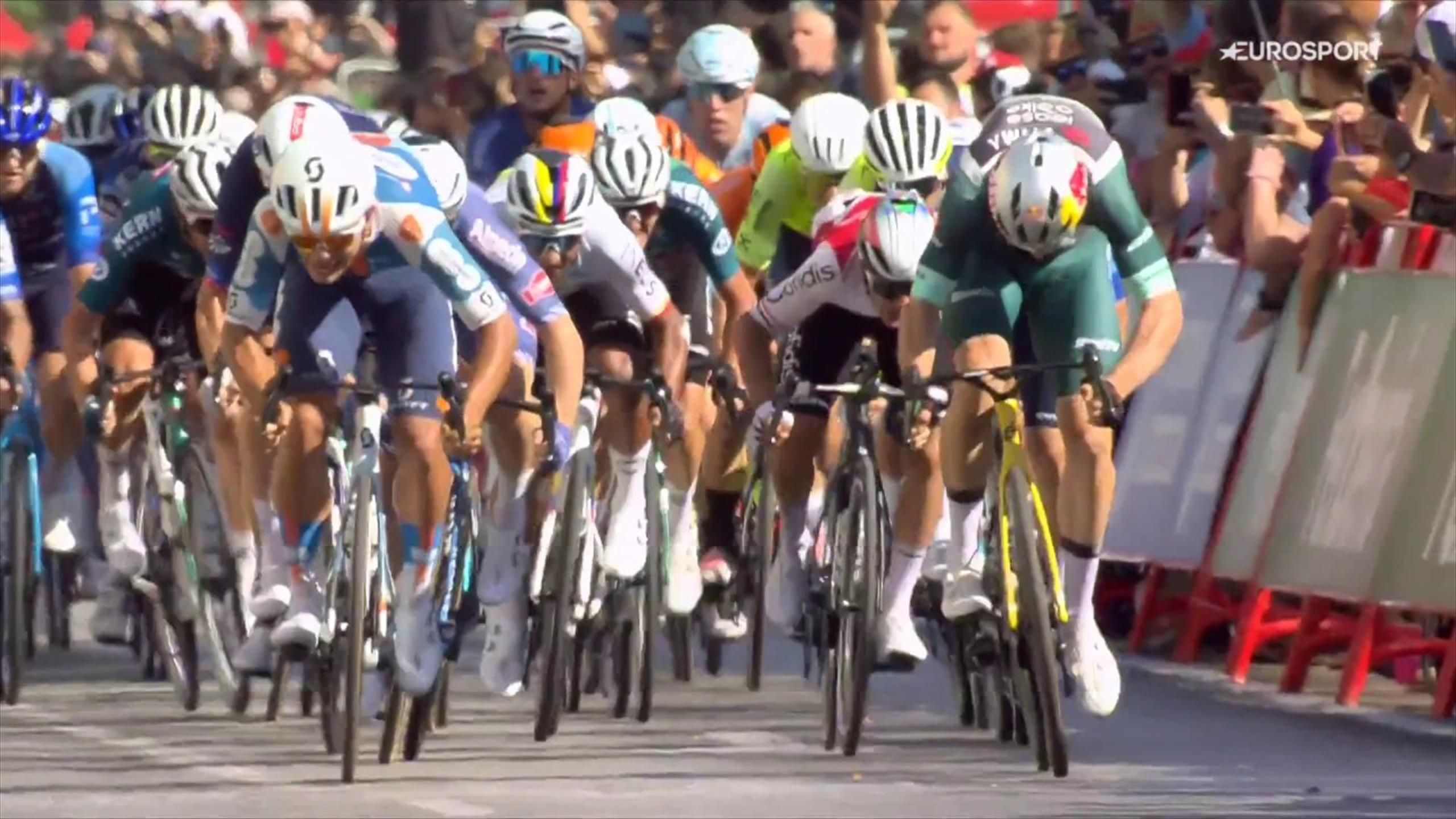 Vuelta a Espana: 'Goodness me!' - Pavel Bittner pips Wout van Aert in ...