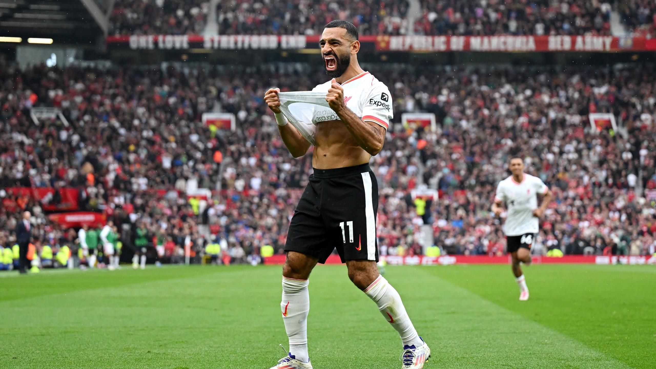 Manchester United 0-3 Liverpool - Mohamed Salah scores one goal and ...