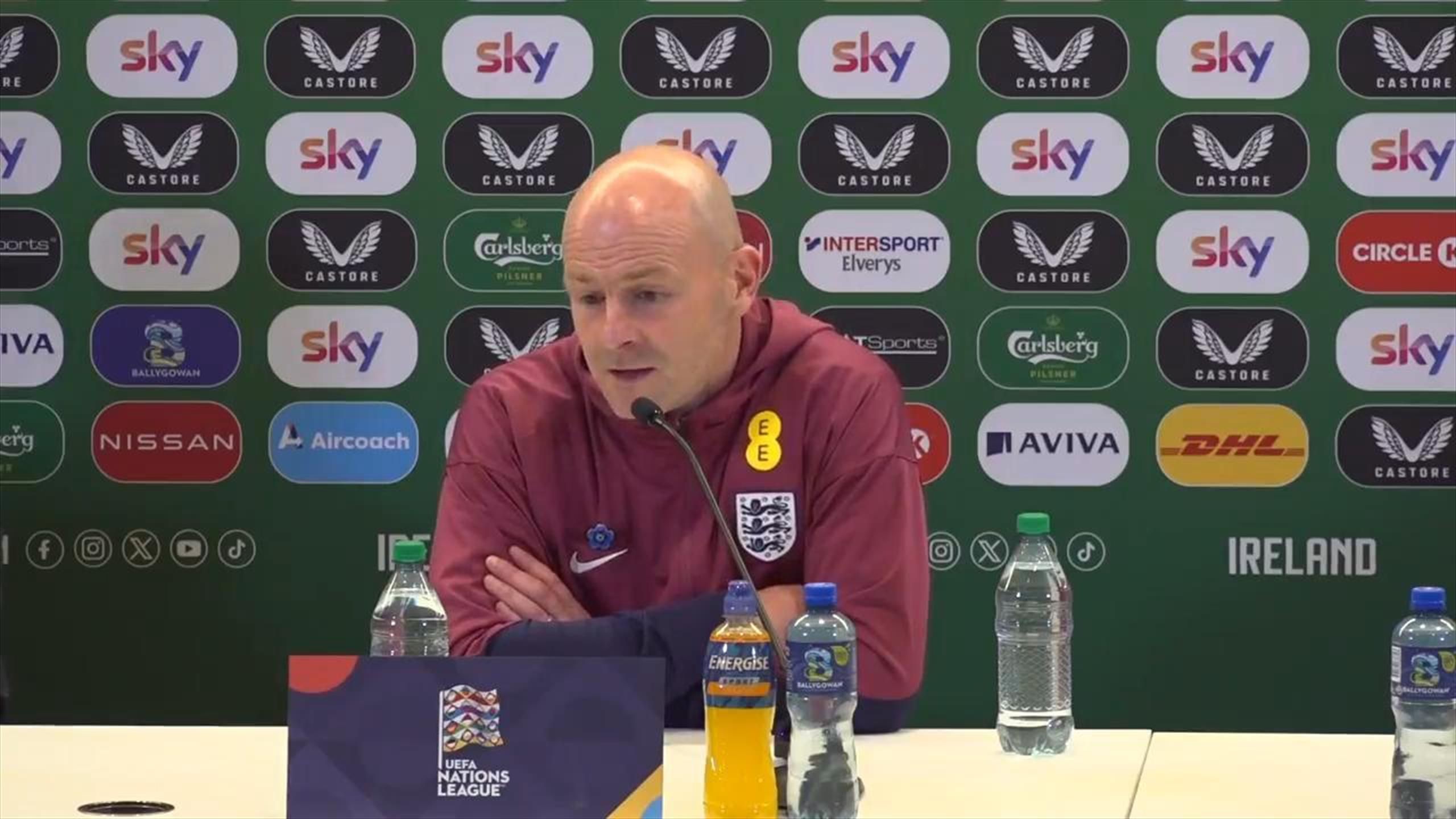 Not singing national anthem ‘does not make me any less committed’ to England says Lee Carsley ...