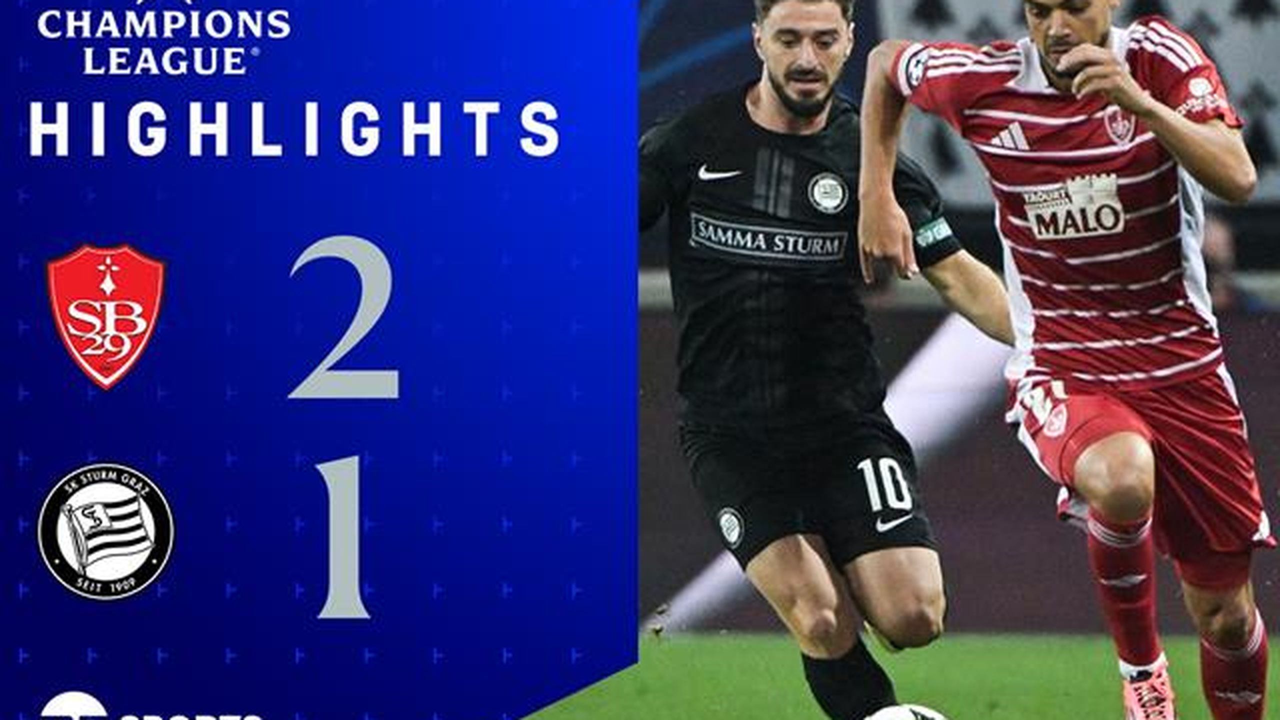Brest 2-1 Sturm Graz: Champions League highlights as Ligue 1 side ...