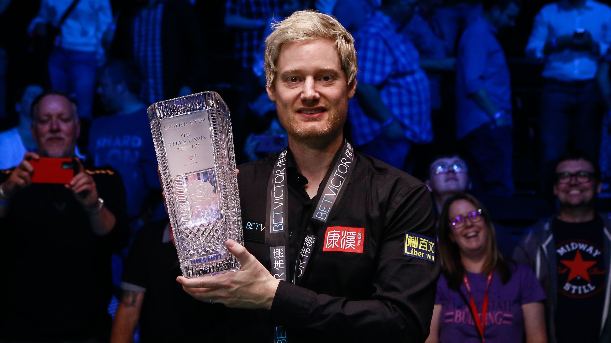 Neil Robertson survives scare against Wu Yize to win English Open final ...