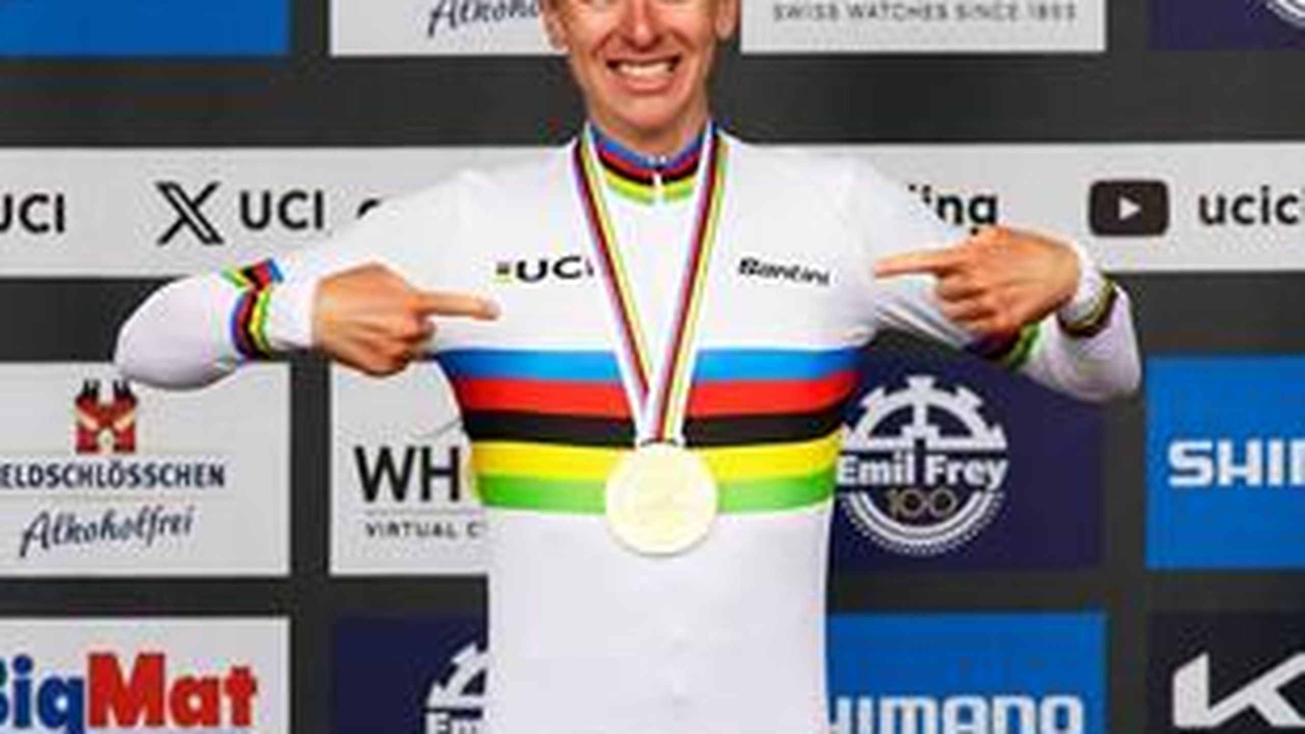 UCI Road World Championships: Watch as Tadej Pogacar dons the famous ...