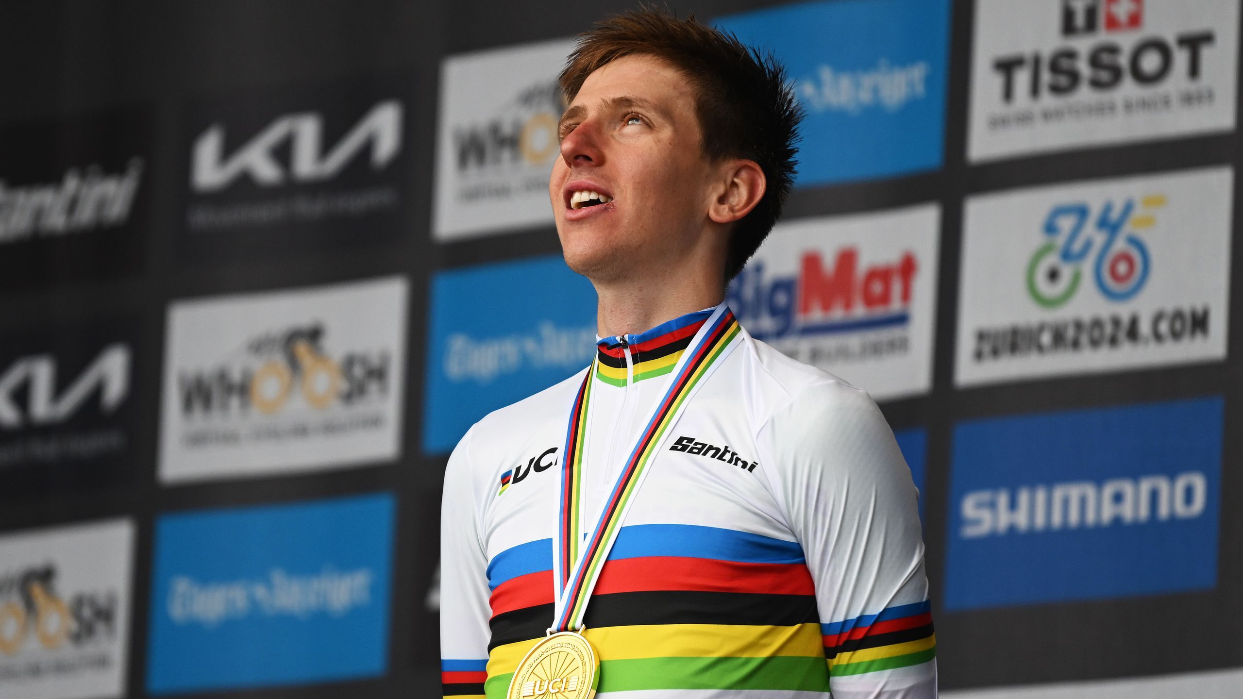 Tadej Pogacar explains ‘stupid’ attack 100km from finish to win UCI Road World Championships and ...