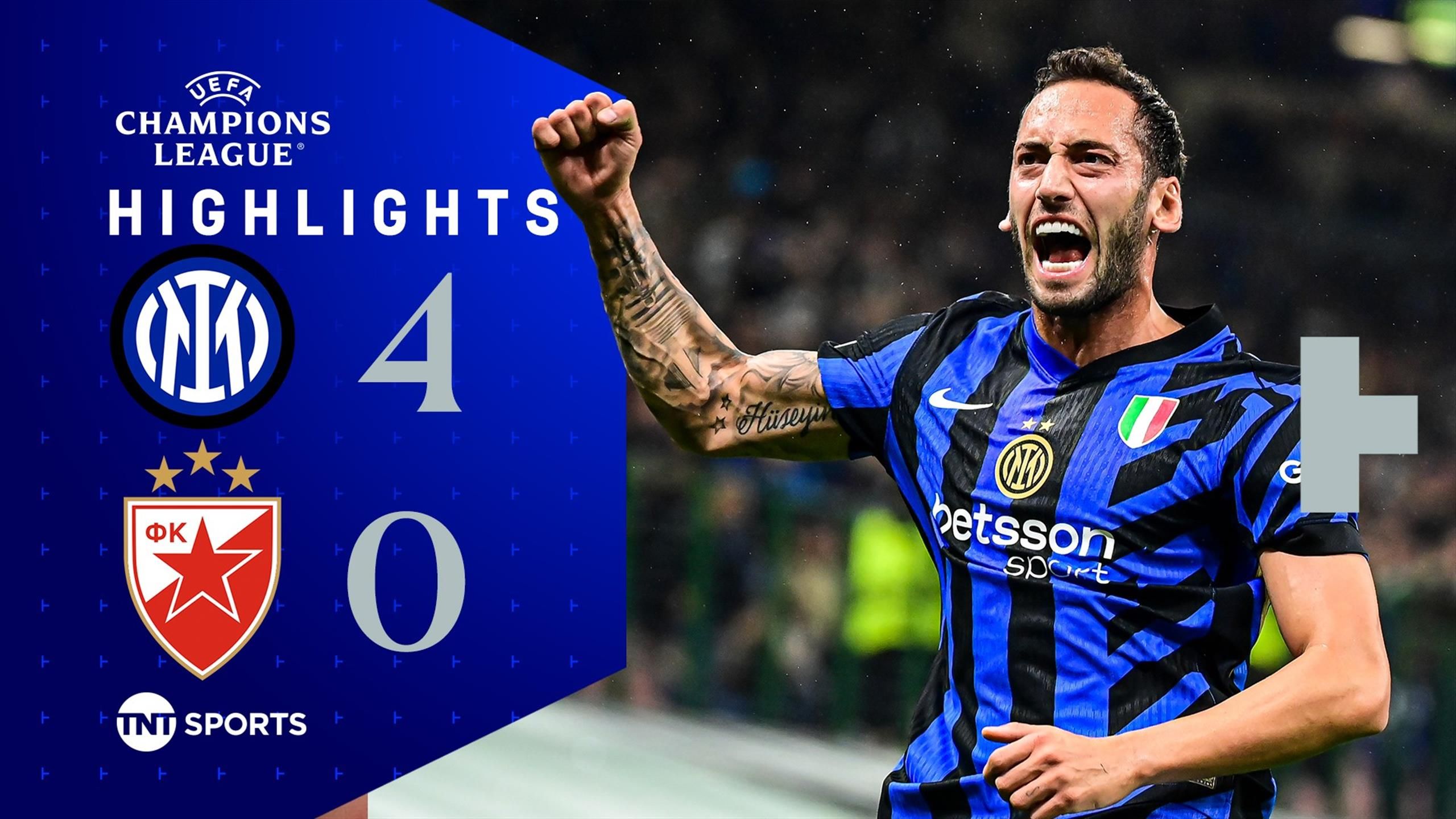 Internazionale 4-0 Crvena Zvezda: UEFA Champions League highlights as ...
