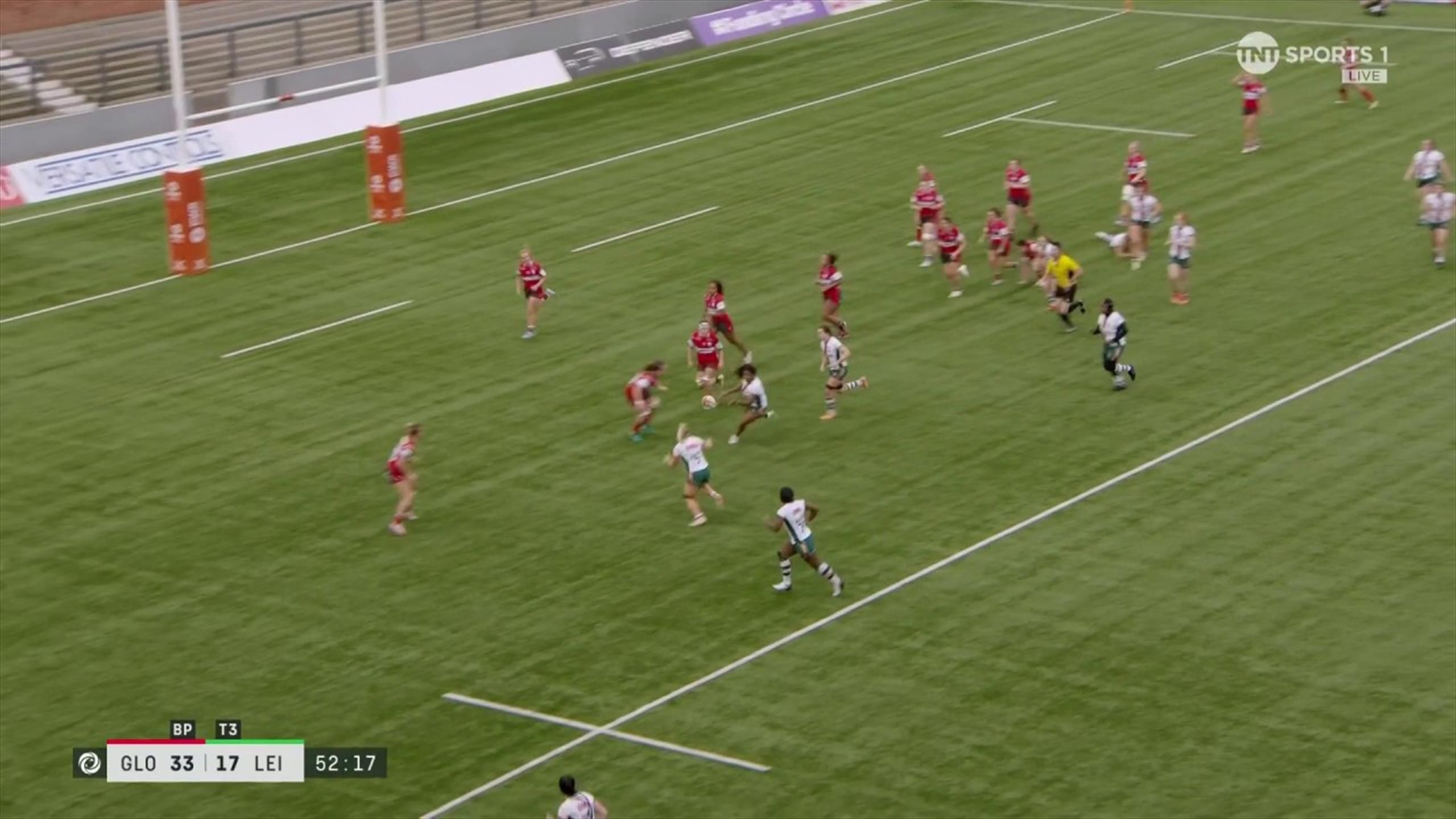 'Turnover perfection!' - Stunning Leicester Tigers try finished by Elin ...