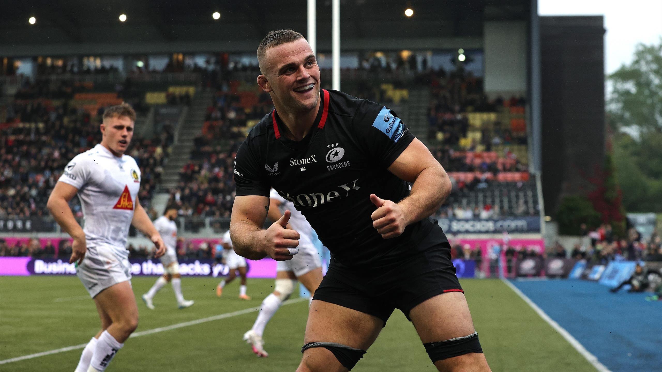 Saracens 29-14 Exeter - Hosts secure victory in Gallagher Premiership ...
