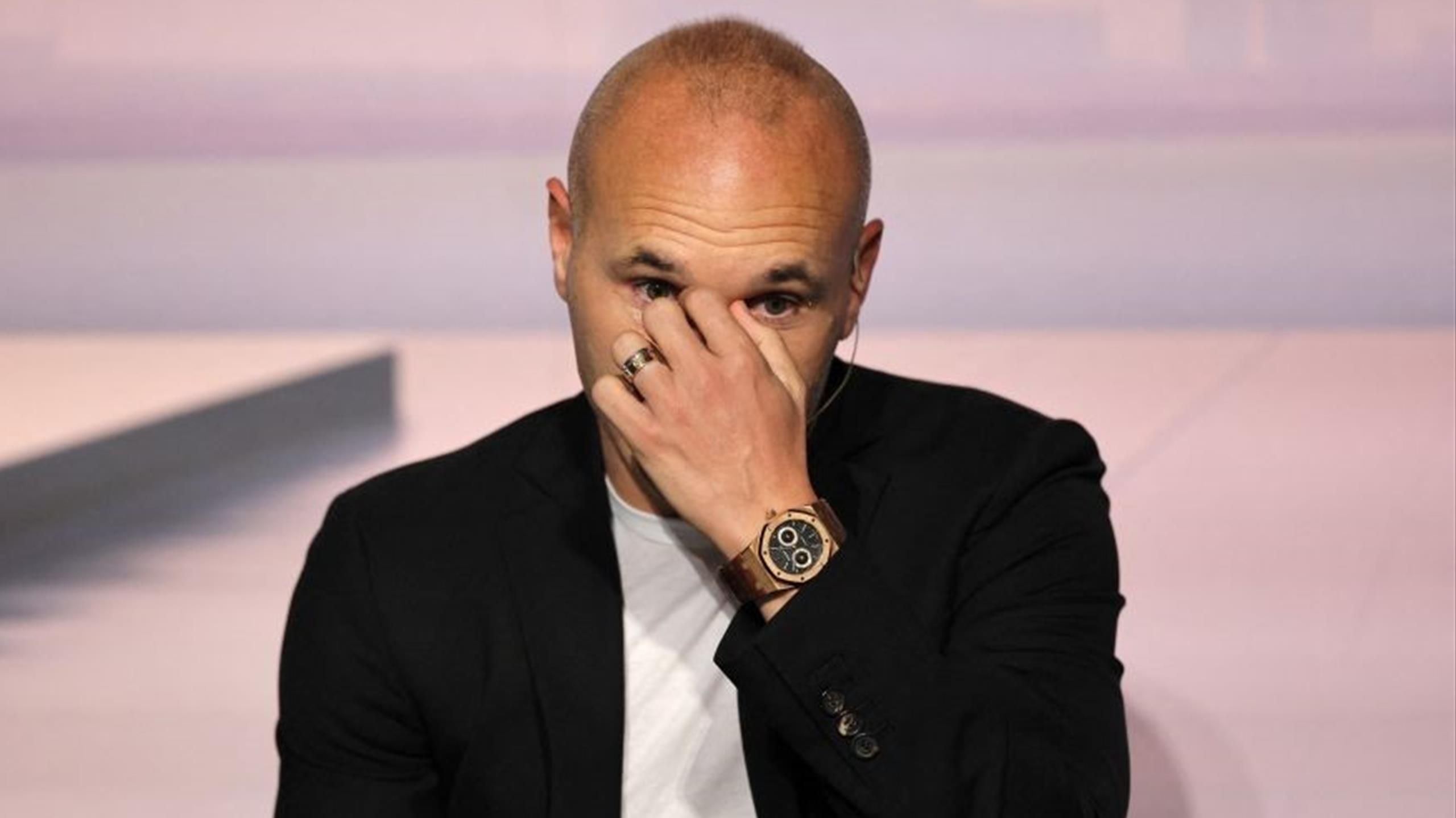 'Emotion and pride' - Tearful Andres Iniesta announces his retirement ...