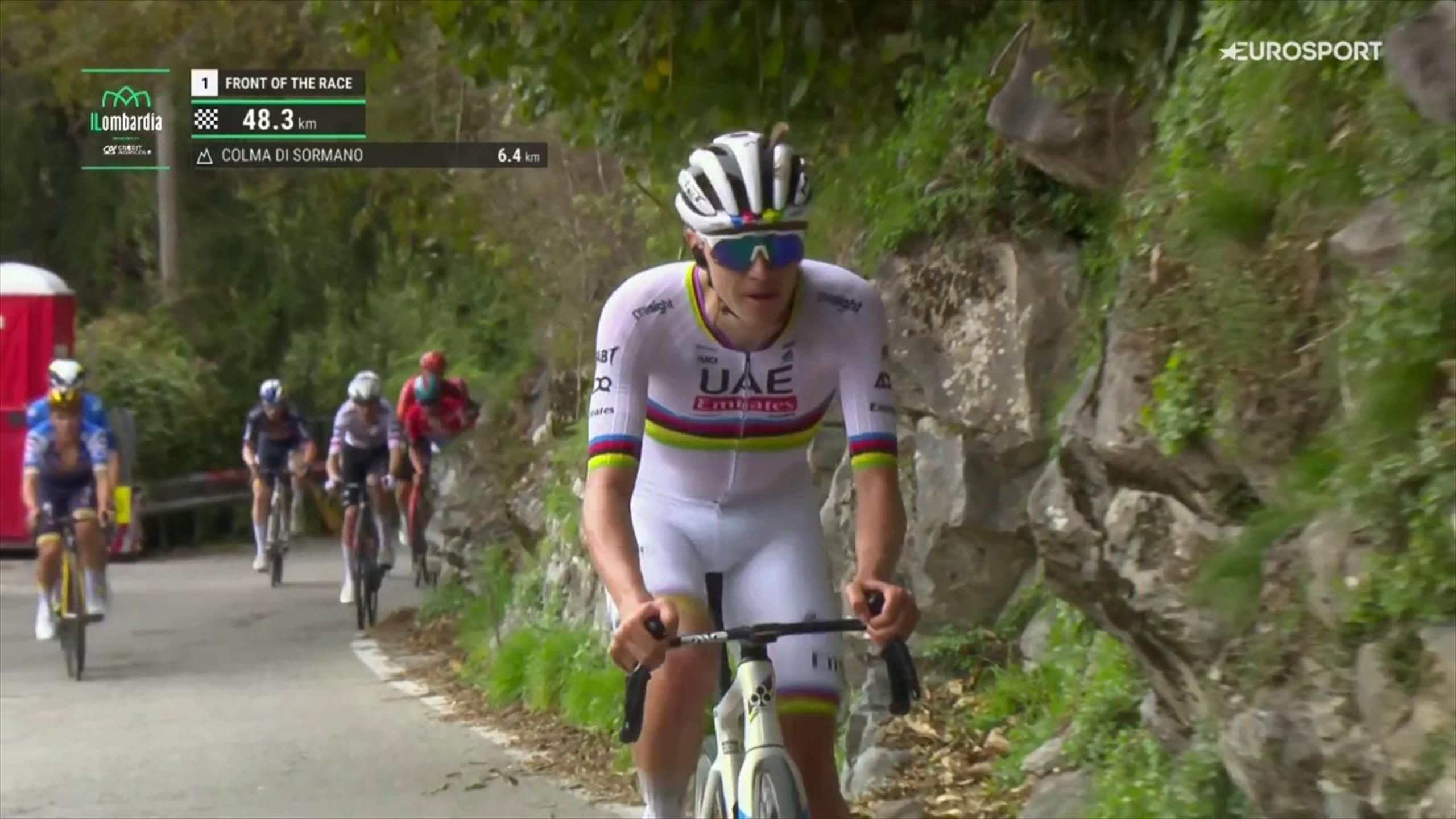 Tadej Pogacar launches long-range attack in search of record-equalling fourth straight Il ...