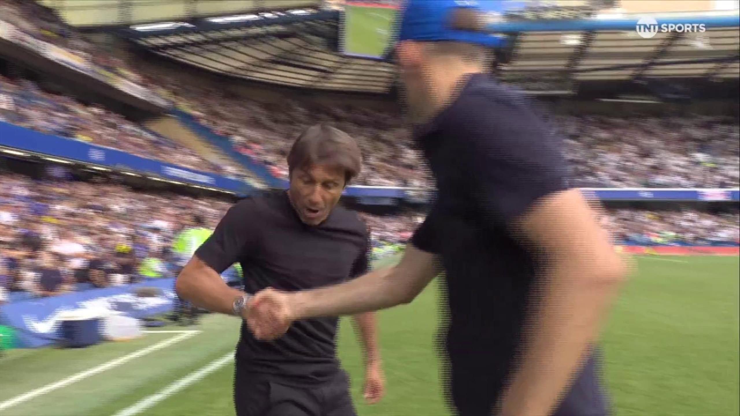 Watch the infamous 'angry' handshake between new England manager Thomas ...