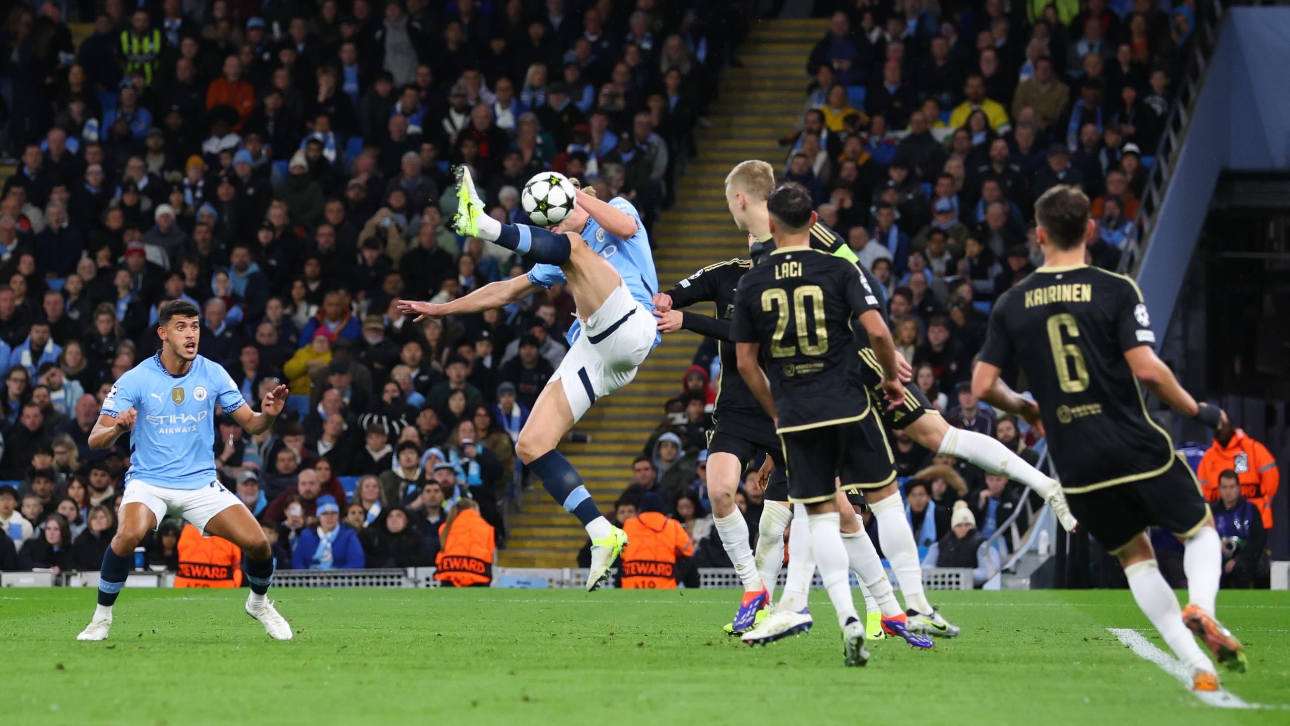 Erling Haaland scores 'kung-fu' backheel volley to double City’s ...