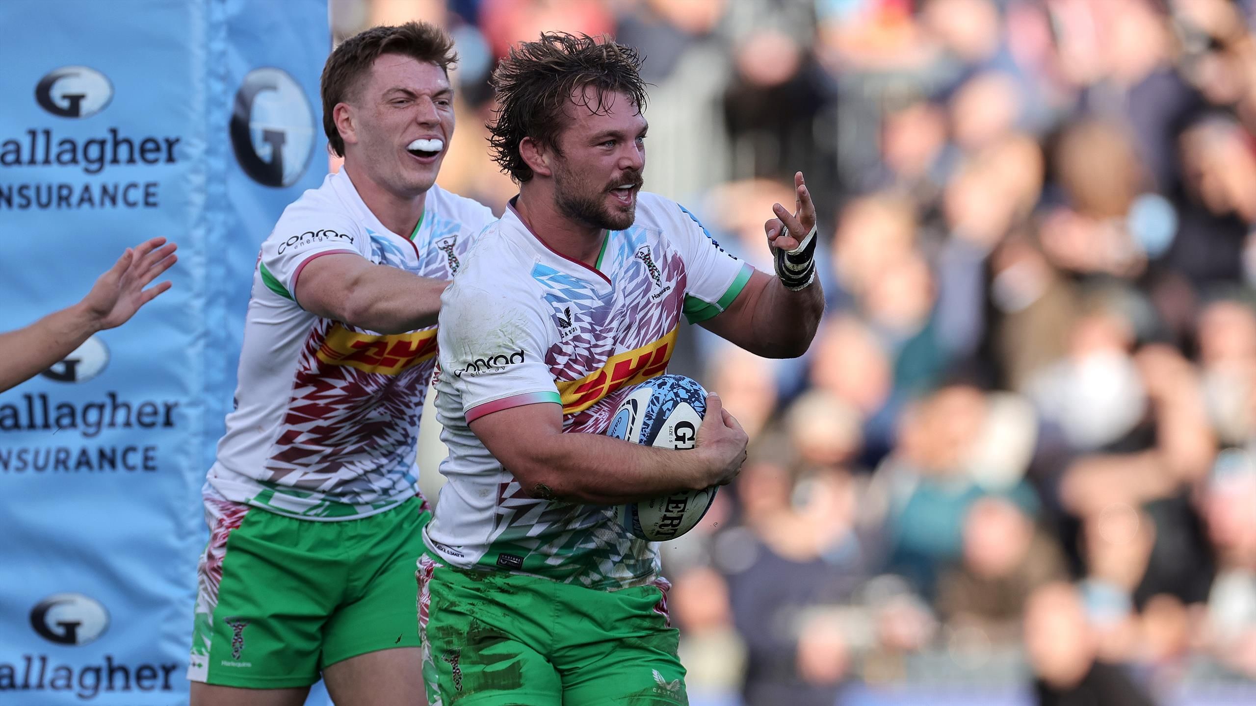 Gallagher Premiership: Will Evans double helps Harlequins continue ...