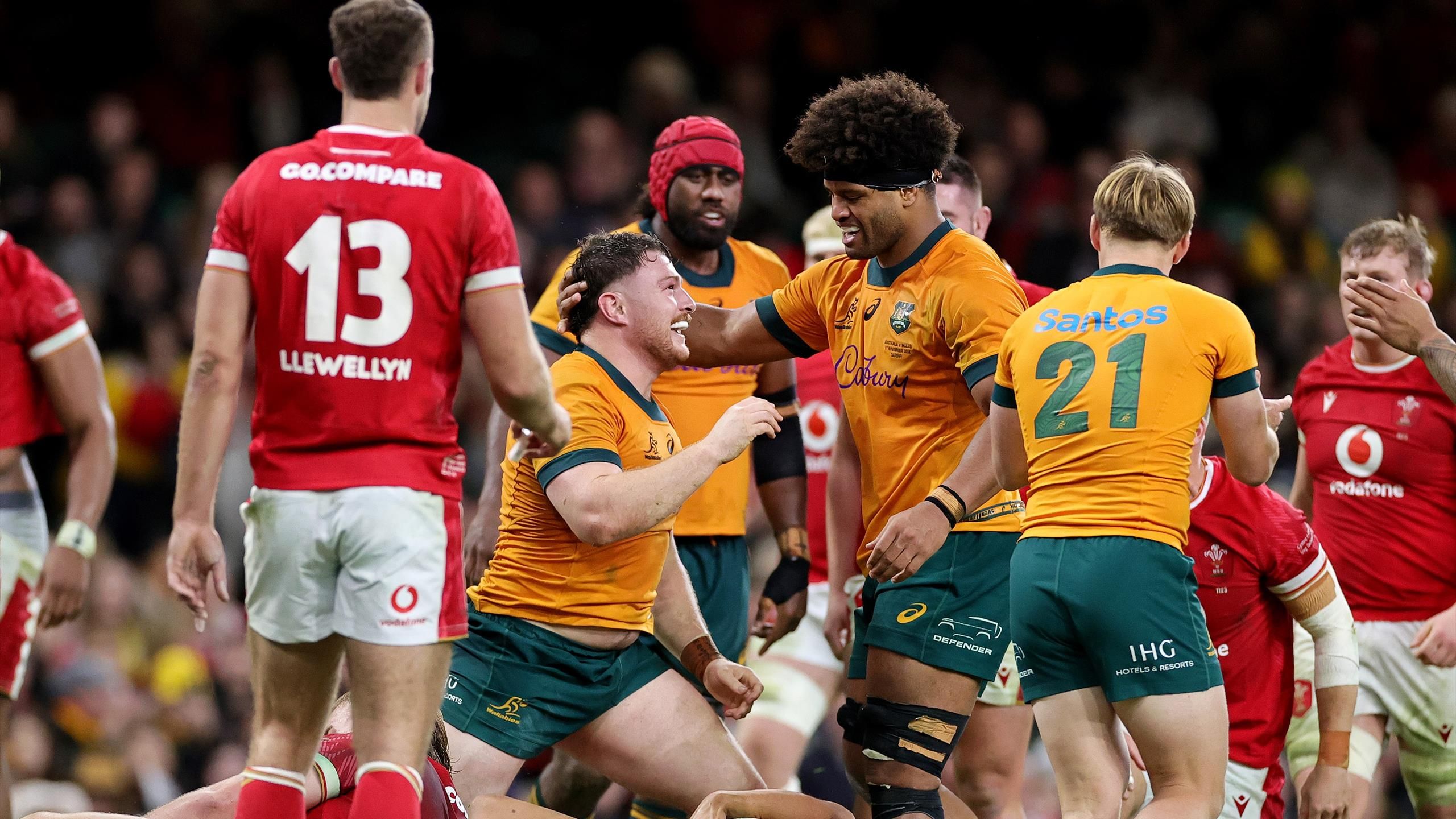 Wales 20-52 Australia: Matt Faessler, Tom Wright bag hat-tricks for ...
