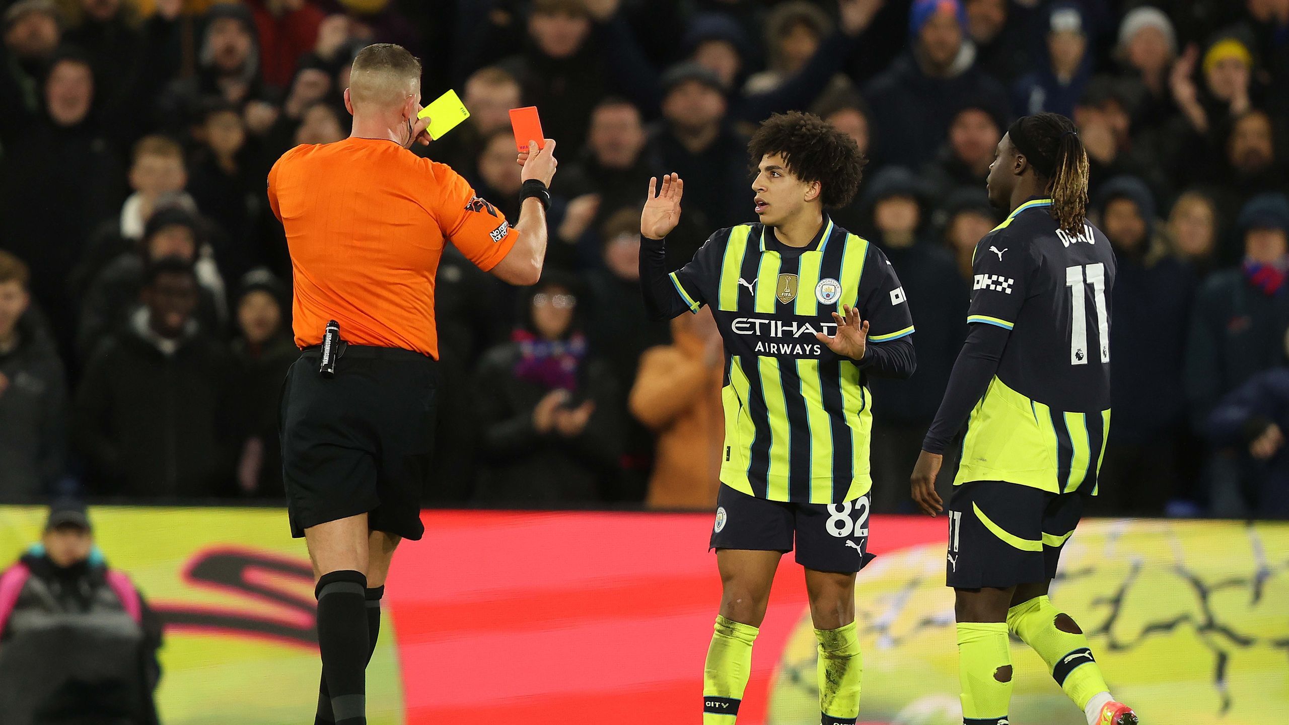 Pep Guardiola enigmatic in response to late Rico Lewis red after ...