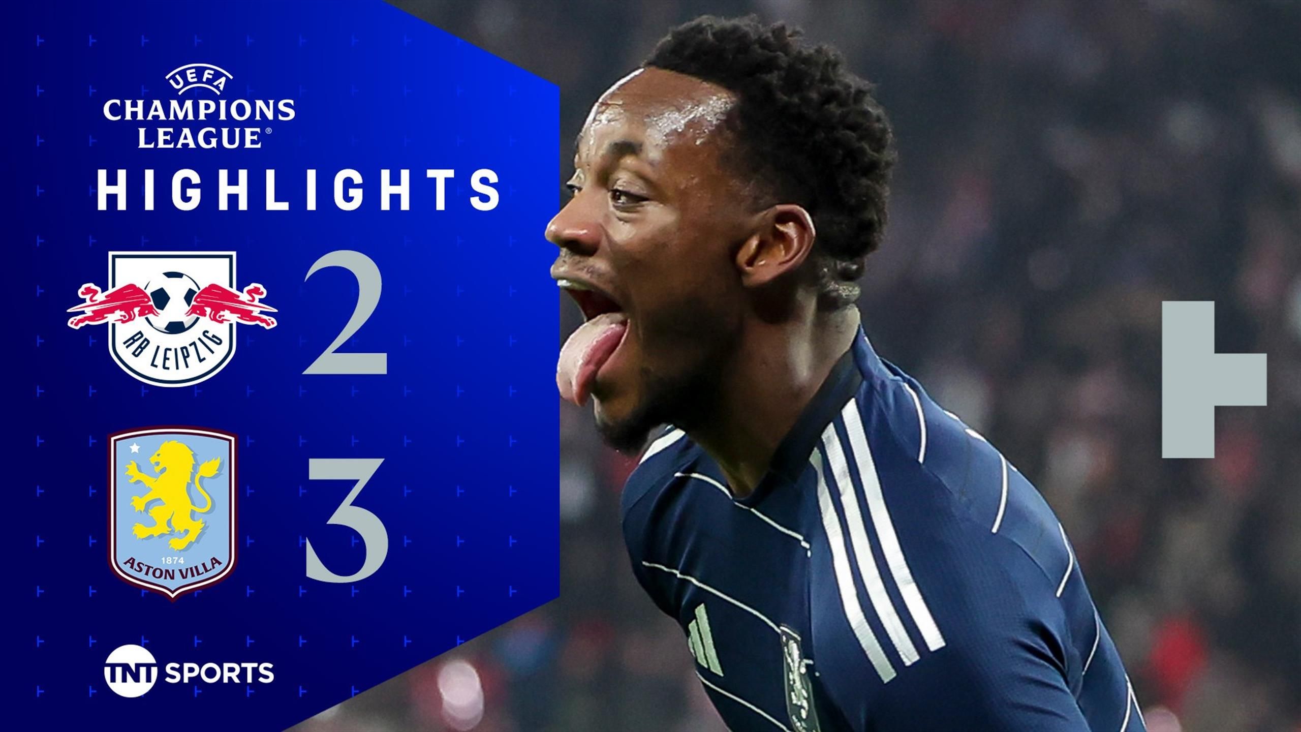 RB Leipzig 2-3 Aston Villa: UEFA Champions League highlights as Ross ...