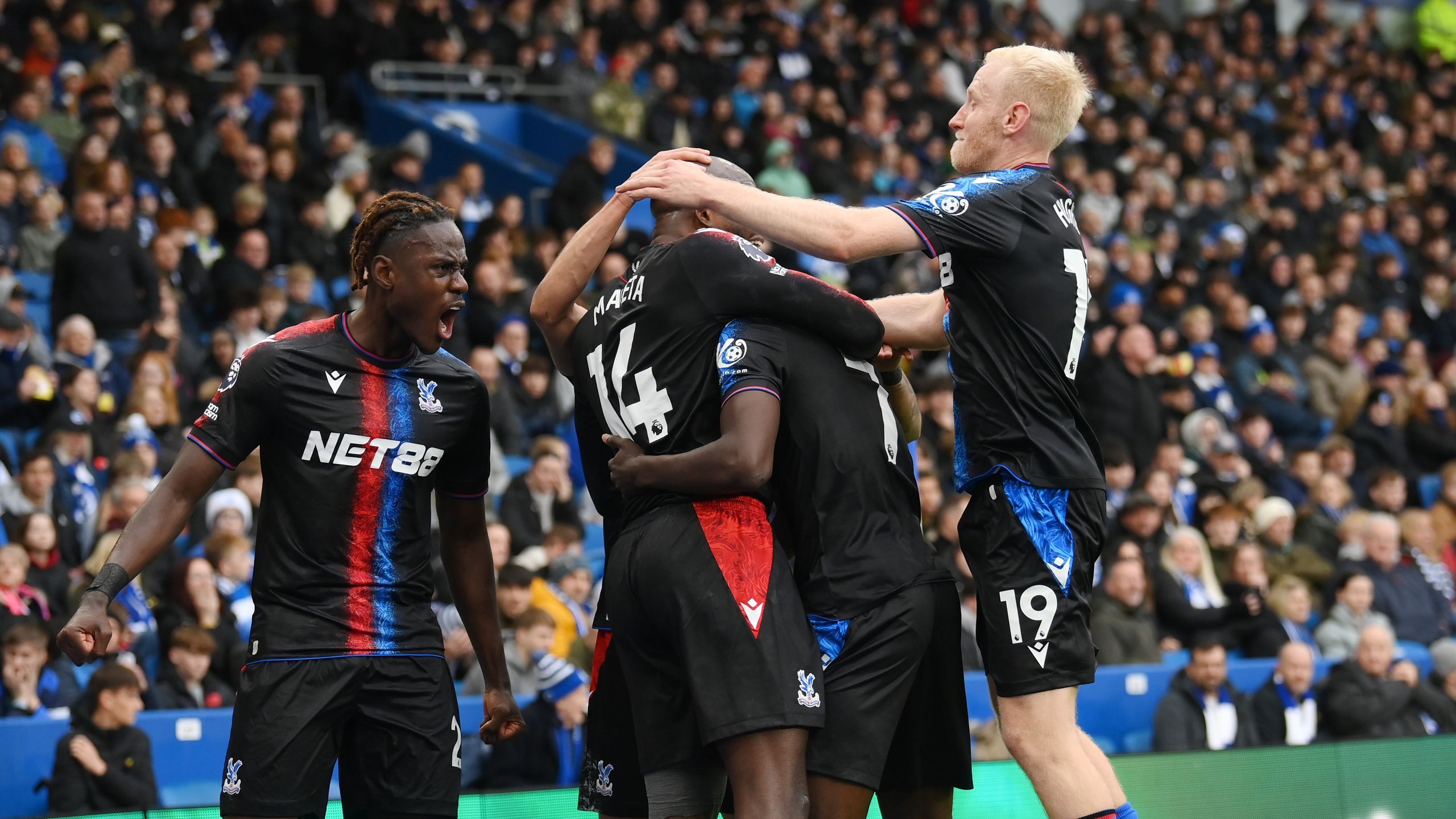 Brighton 1-3 Crystal Palace: Ismaila Sarr at the double to stun rivals ...