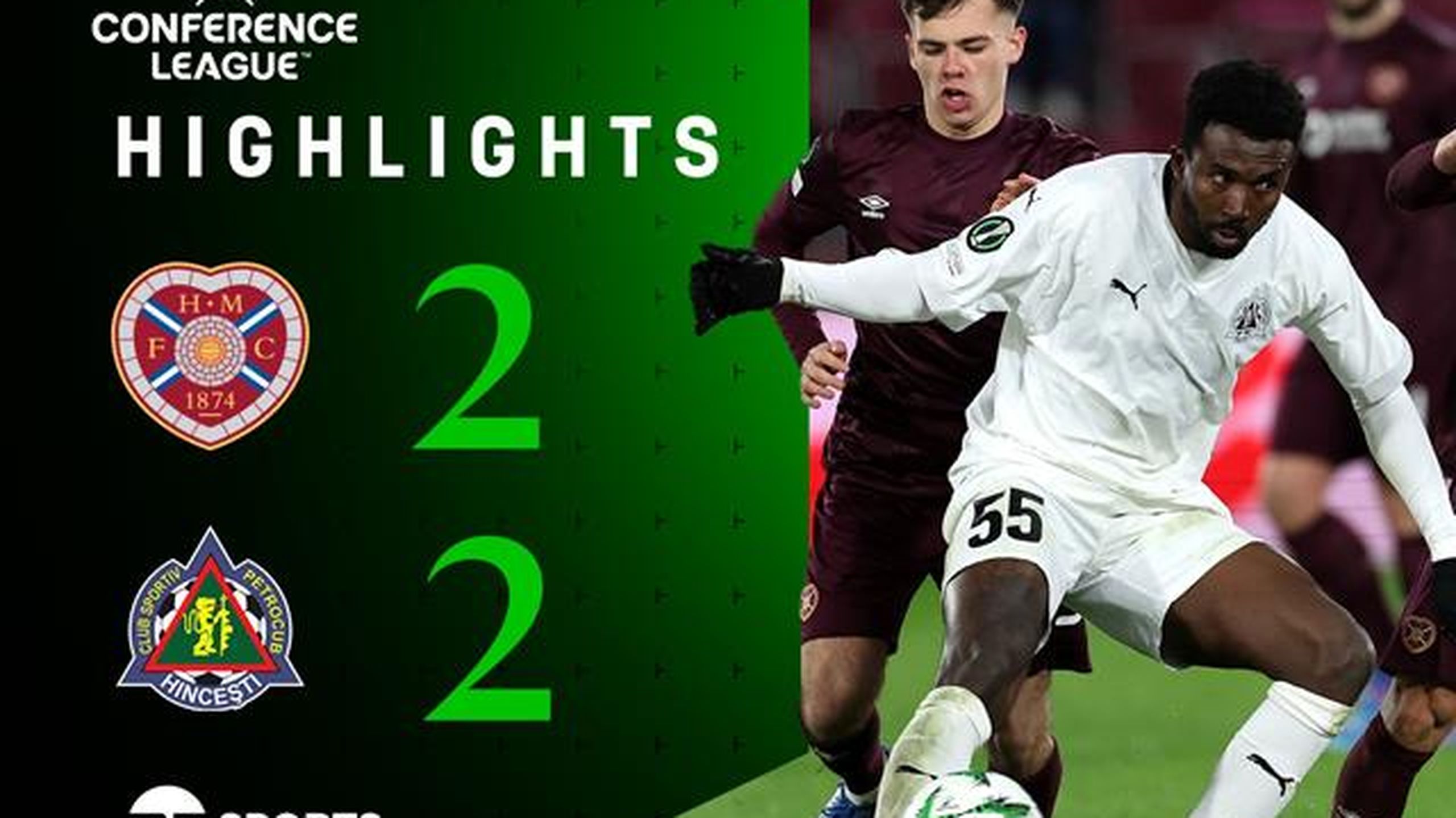 Hearts 2-2 Petrocub: UEFA Conference League highlights as controversial ...