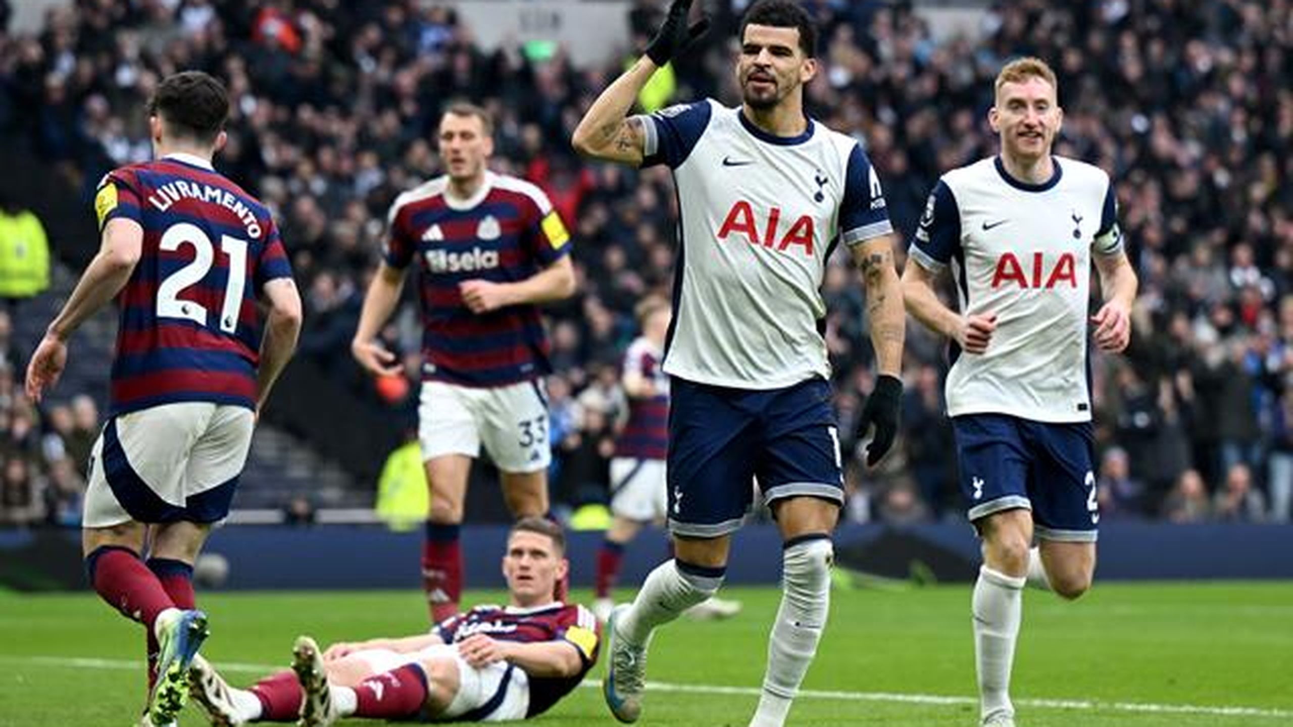 Dominic Solanke heads home 'perfect' Pedro Porro delivery for Tottenham ...