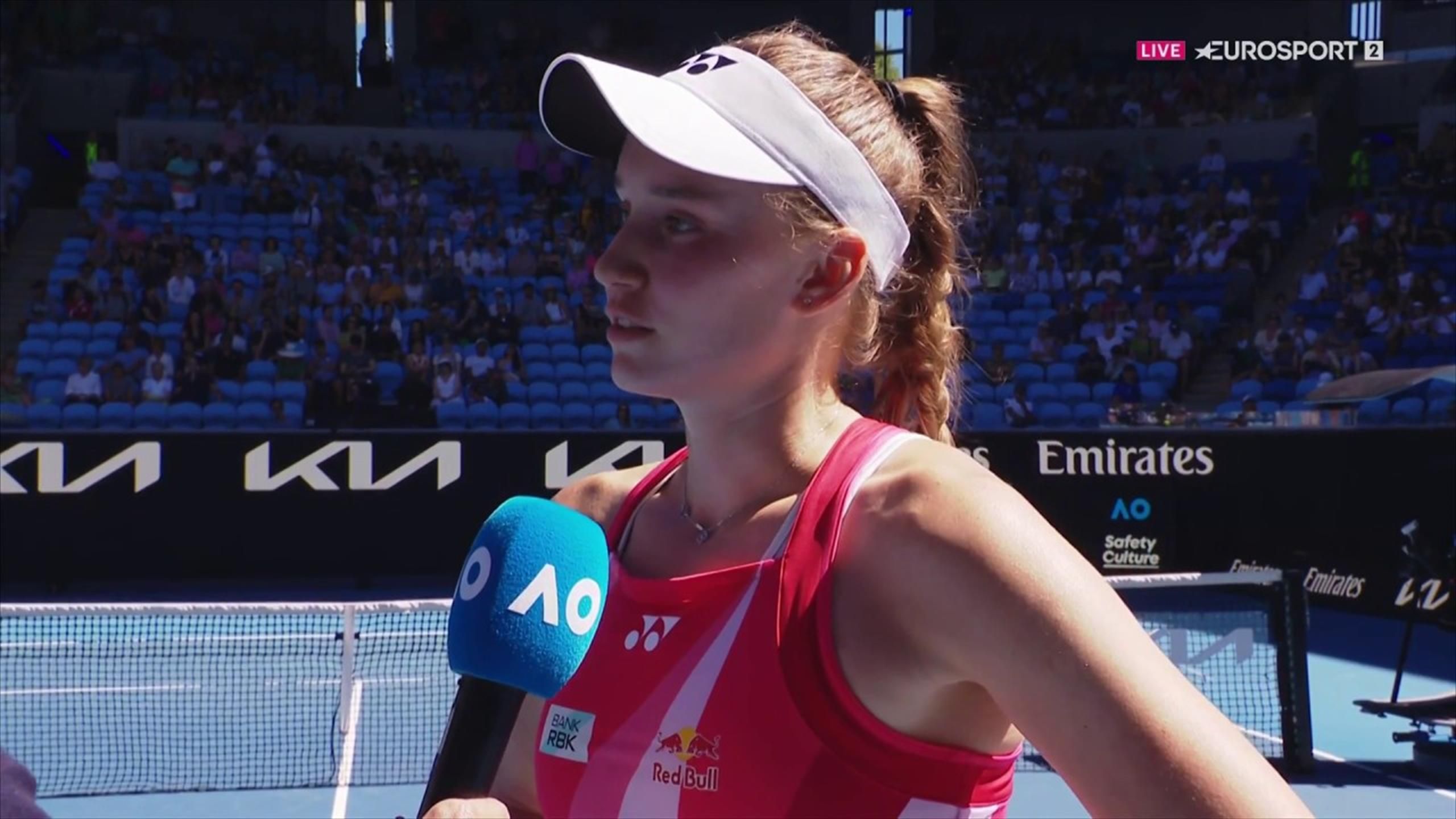 'Pretty happy' Elena Rybakina serves her way into the second round at ...