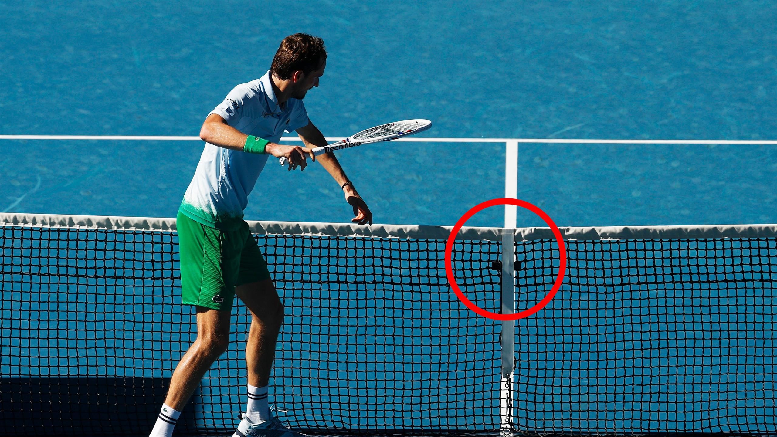 Watch as 'hugely frustrated' Daniil Medvedev breaks net camera with ...