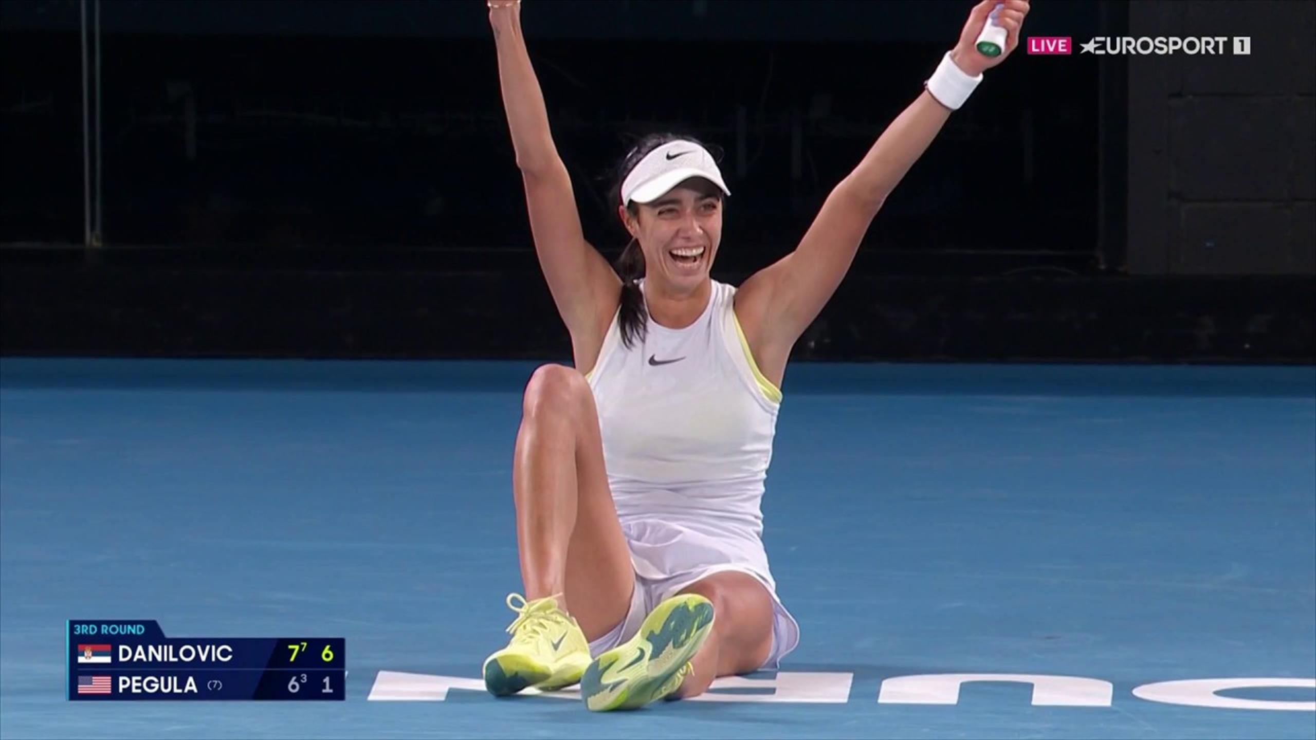 'How about that?!' - Olga Danilovic knocks out seventh seed Jessica Pegula in upset win at ...