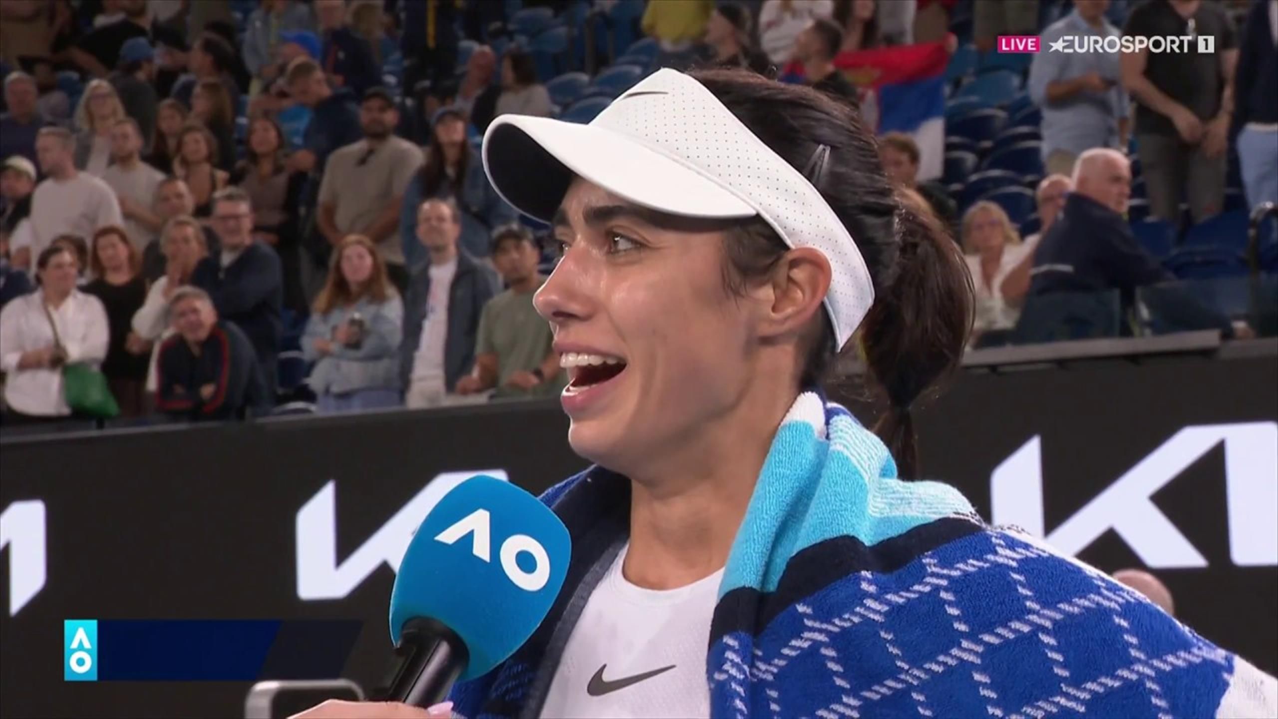 Olga Danilovic 'super happy' after recording upset win over Jessica ...