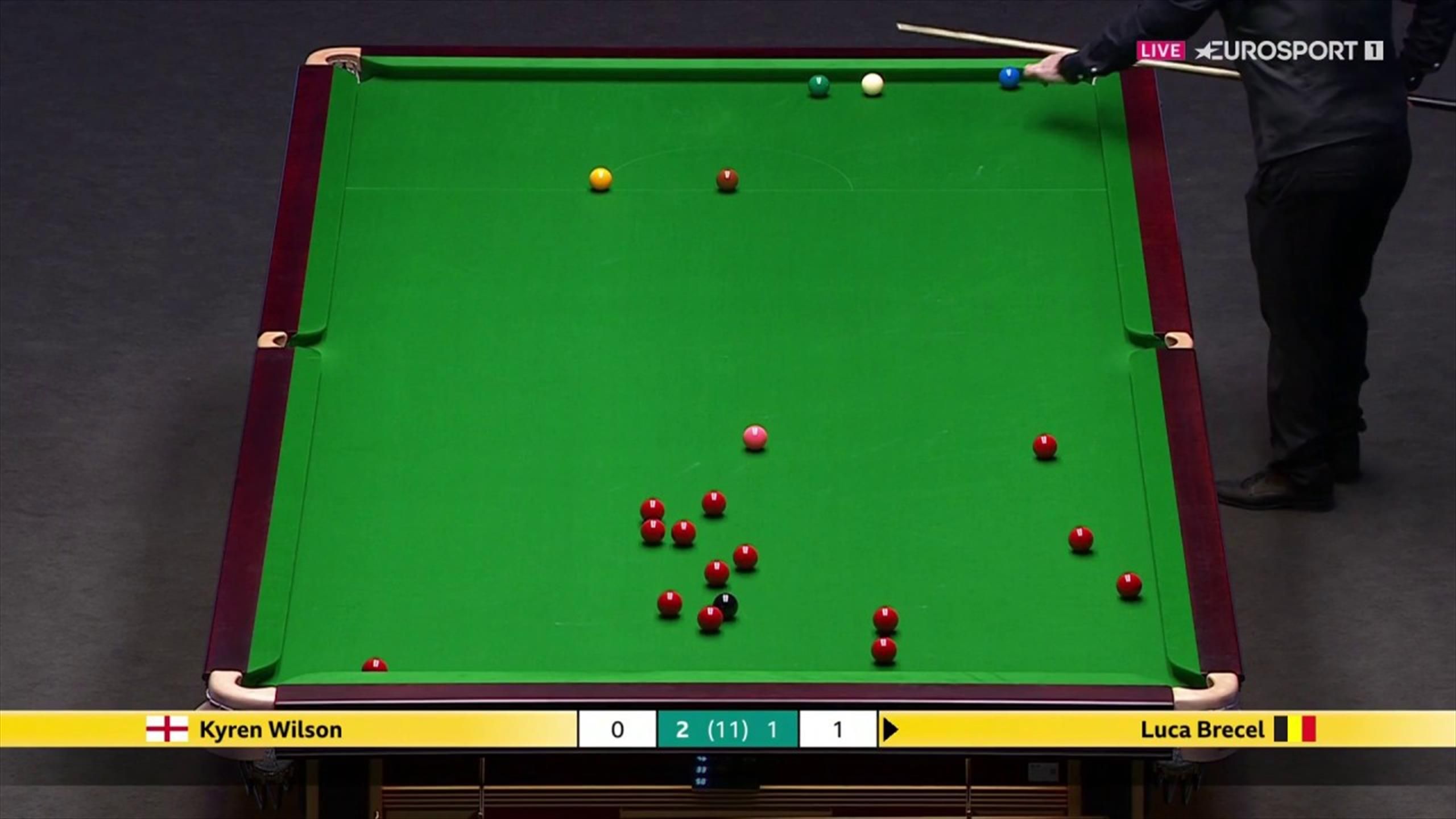 Luca Brecel executes incredible ‘brave' plant against Kyren Wilson in ...