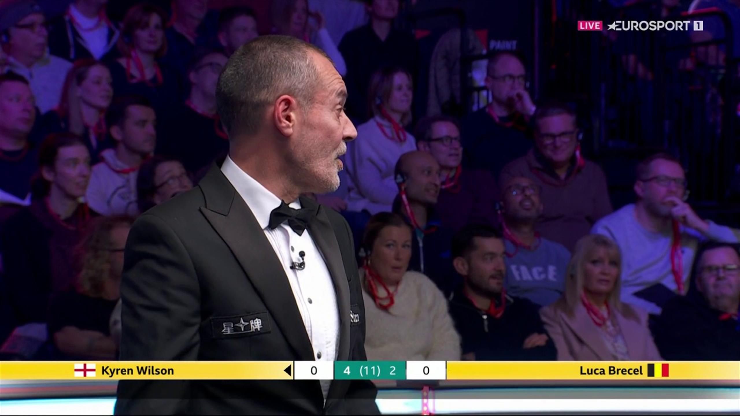 Kyren Wilson left bewildered as referee calls foul in Masters quarter ...