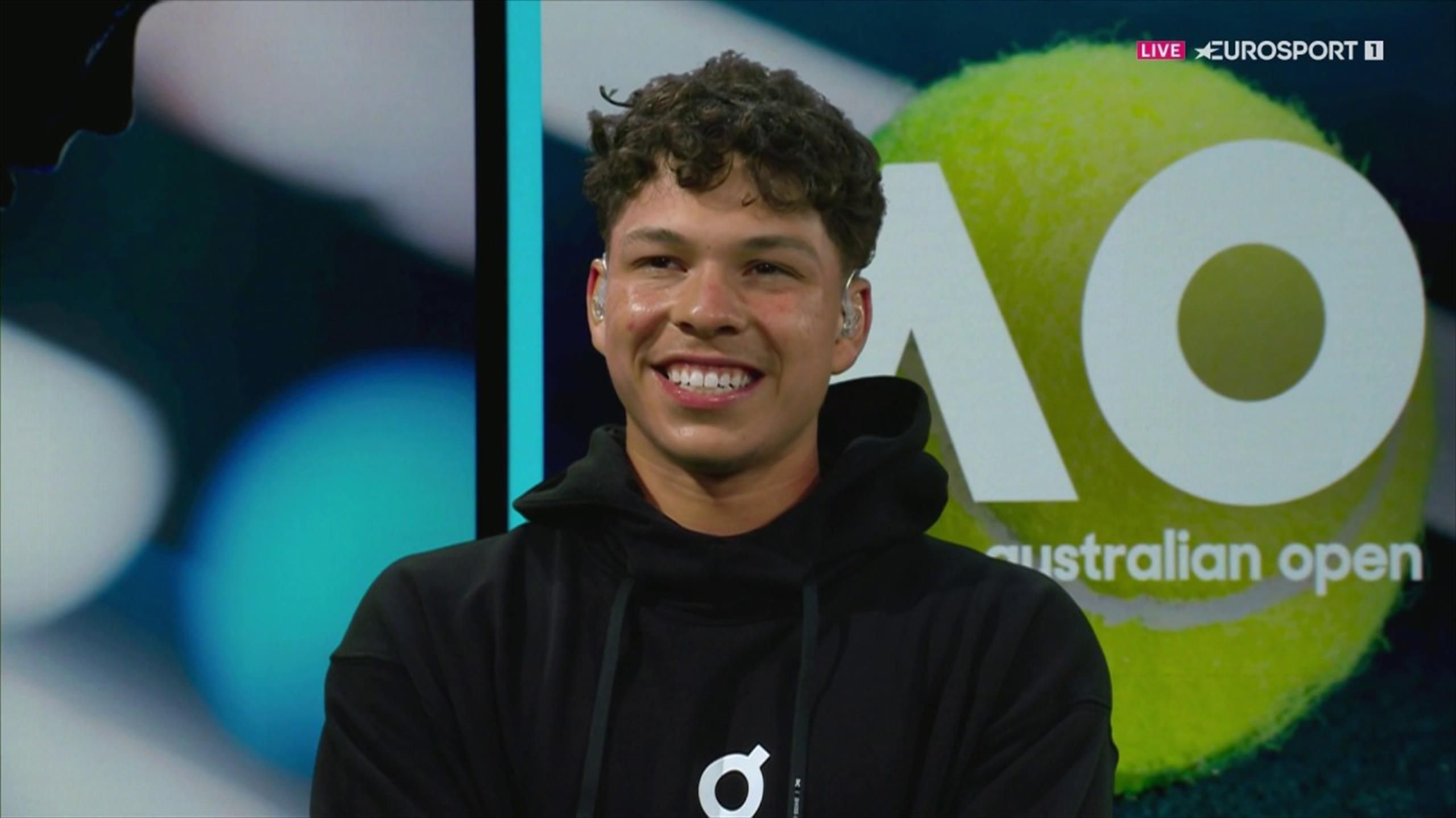 Ben Shelton 'really excited' for second Grand Slam semi-final against Jannik Sinner at ...