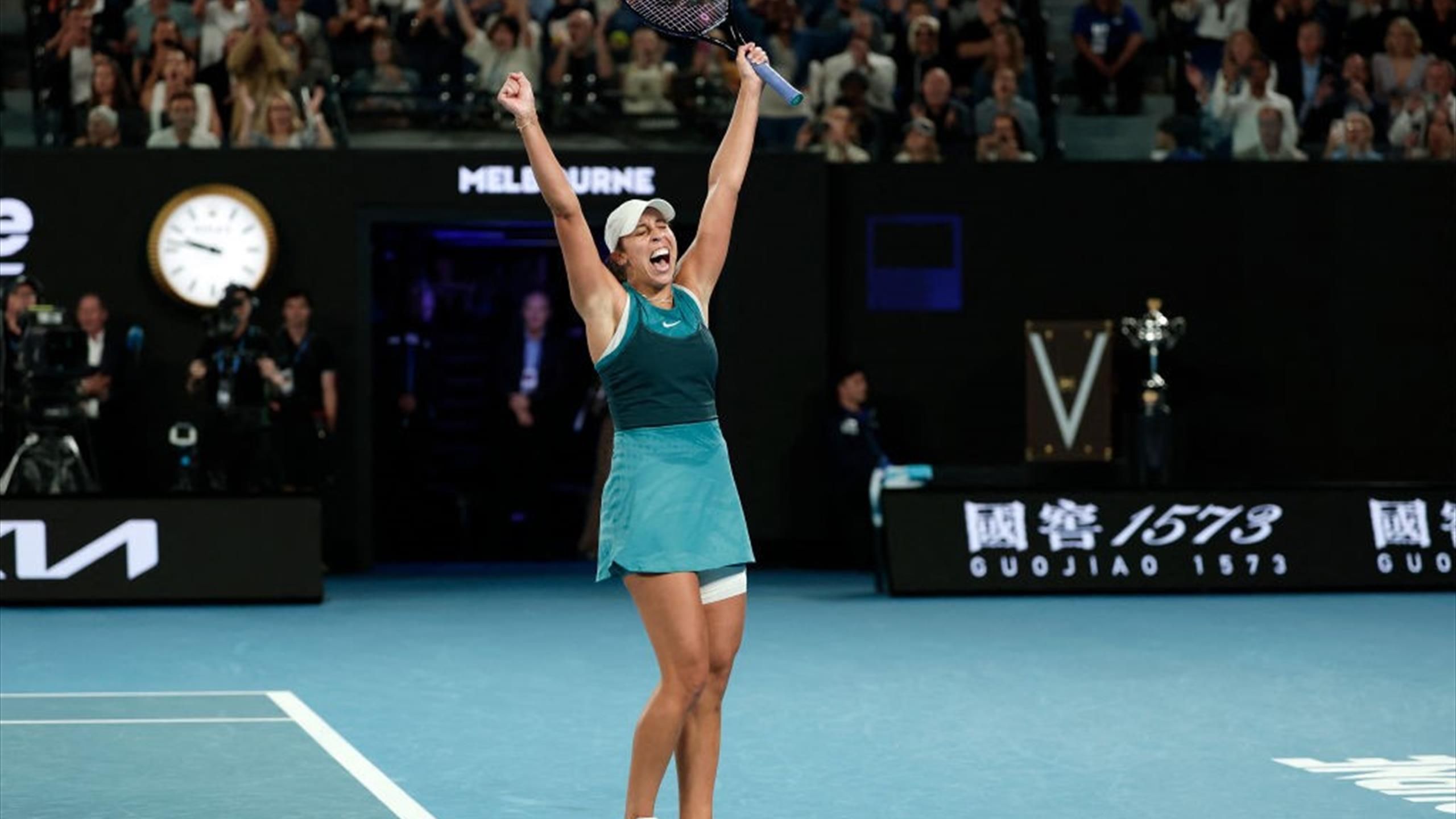 Watch memorable moment Madison Keys wins first Grand Slam as Aryna ...