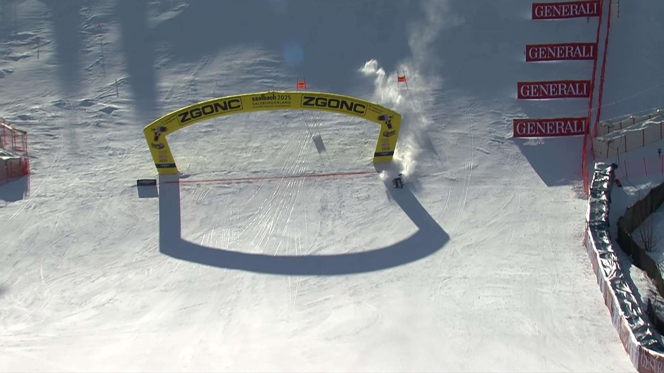 Alpine World Ski Championships: Huge fall in super-G at Saalbach as ...