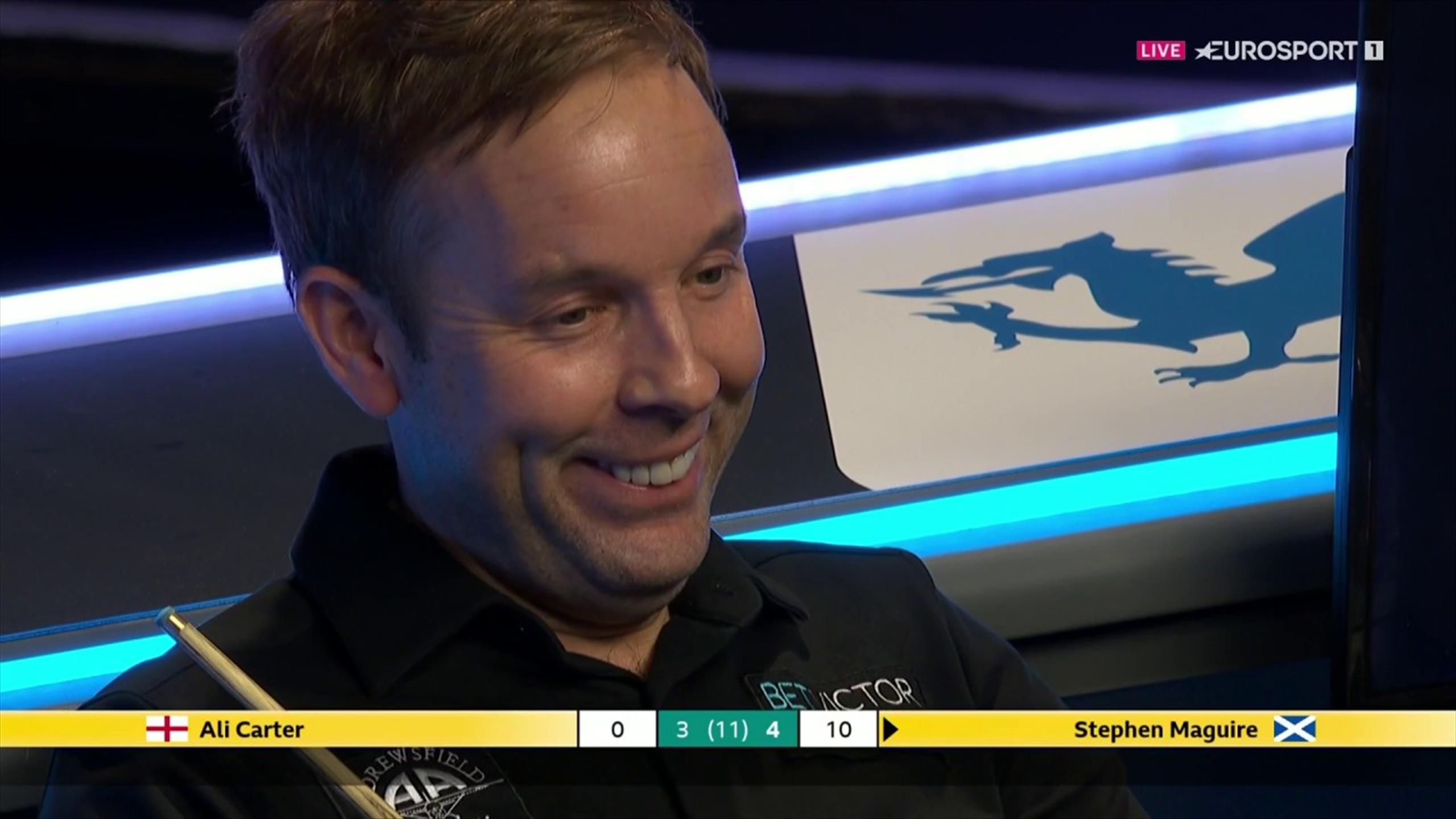 Stephen Maguire has Ali Carter and Alan McManus chuckling with ...
