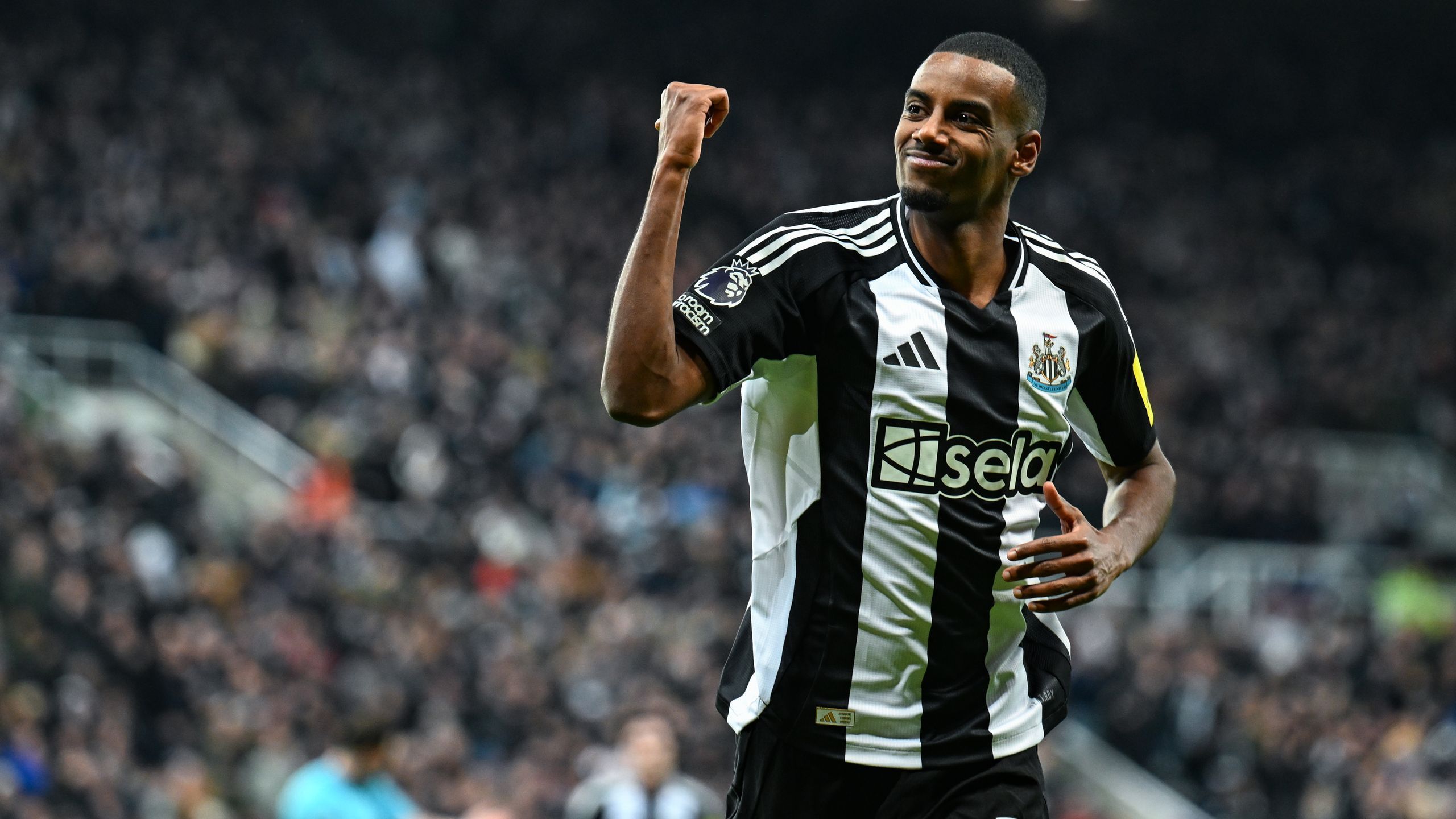 Newcastle forward Alexander Isak has scored 50 Premier League goals in ...