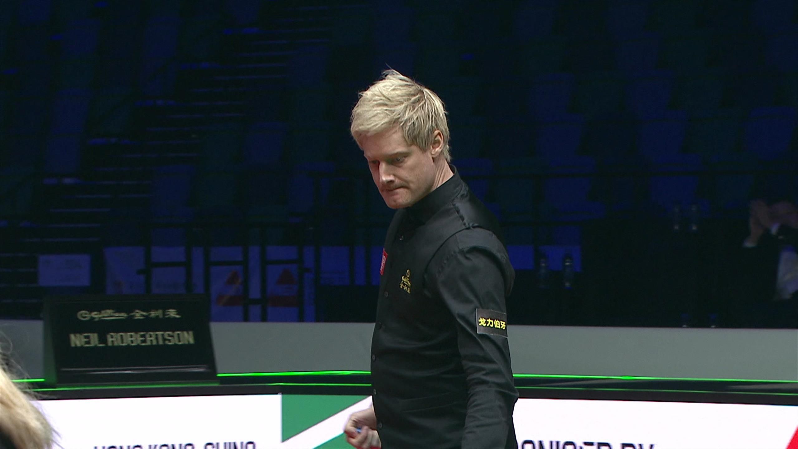 World Grand Prix: Neil Robertson celebrates with fist pump after ...