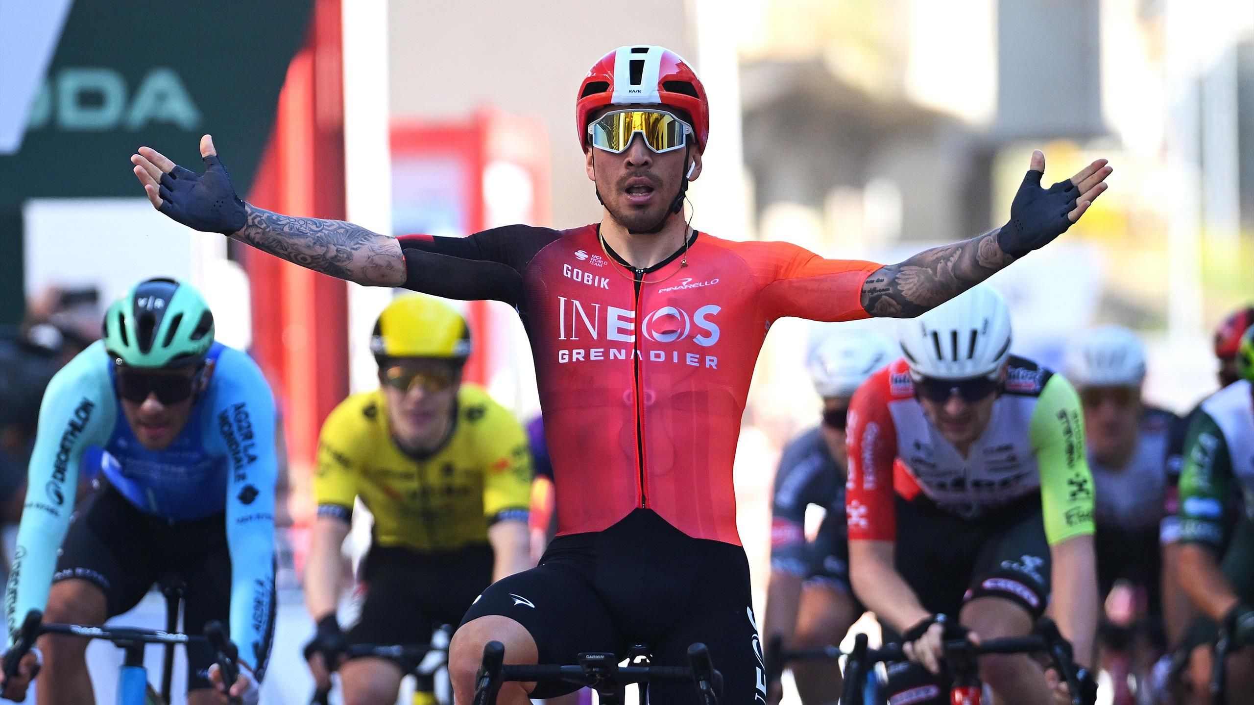 Caleb Ewan leaves rivals in his wake to claim Stage 2 triumph at ...