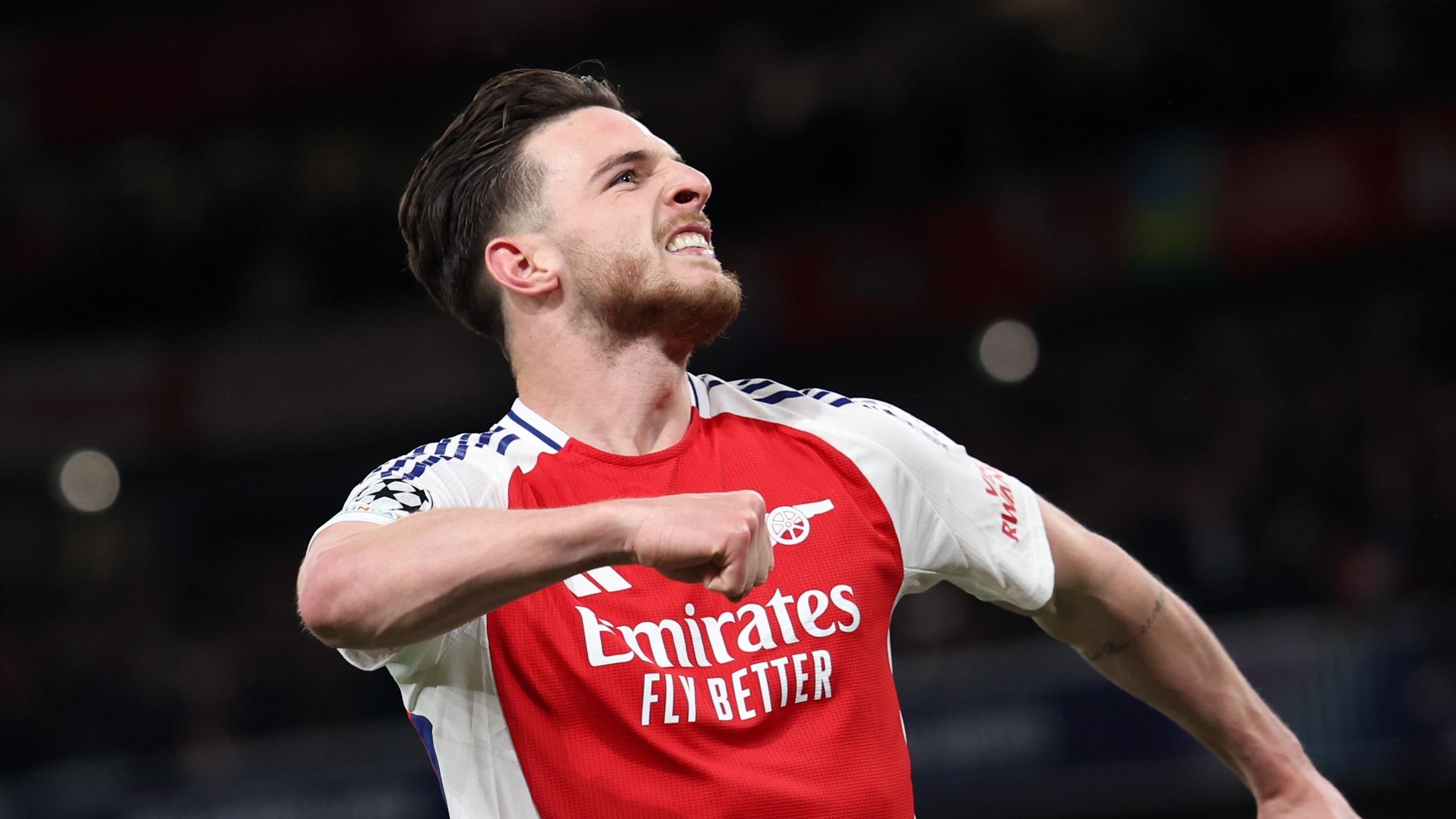 'Absolutely brilliant!' - Watch as Declan Rice puts Arsenal ahead with ...
