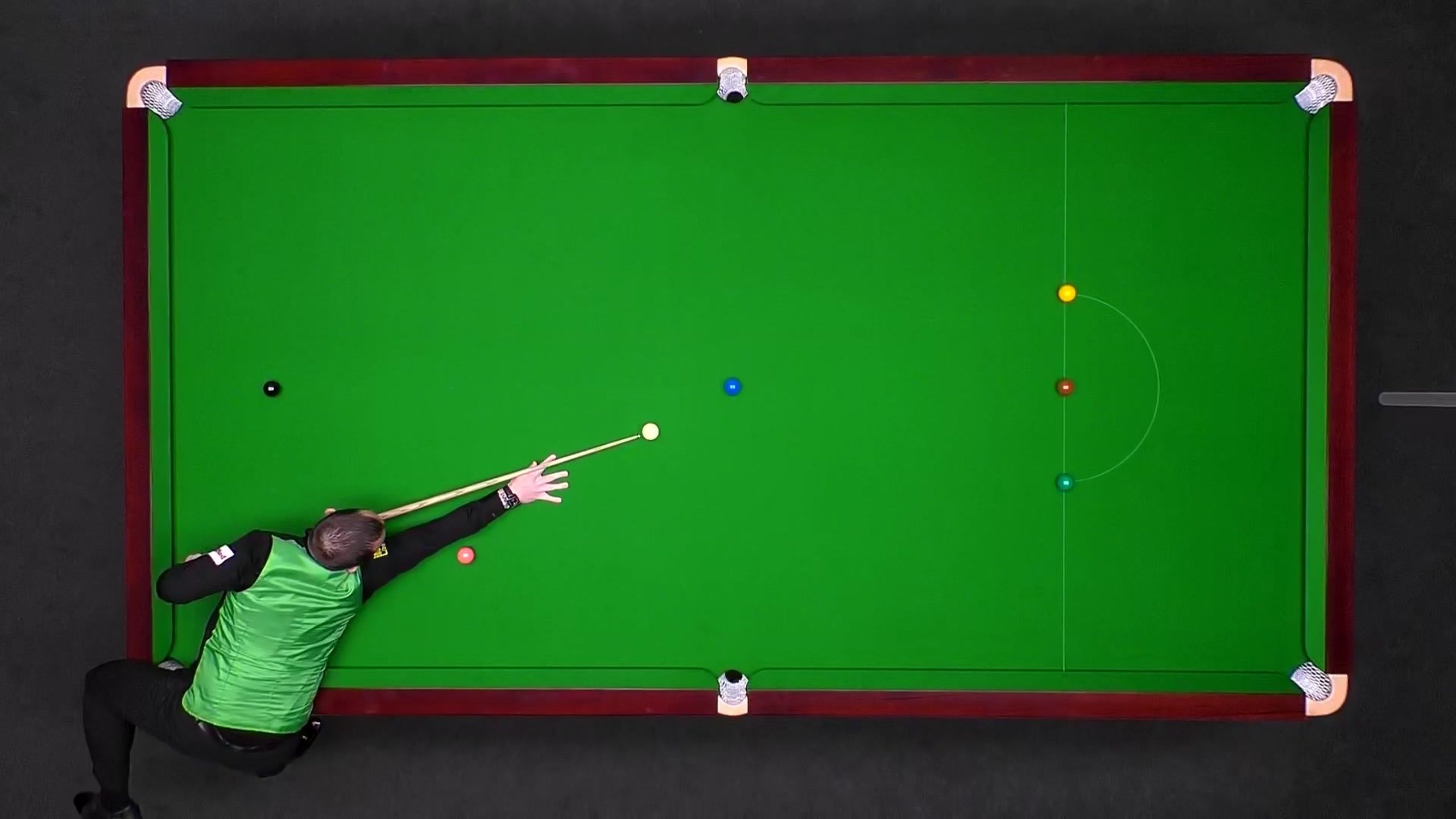 World Snooker Championship: 'Raise the roof!' - Bird's eye view as Mark ...