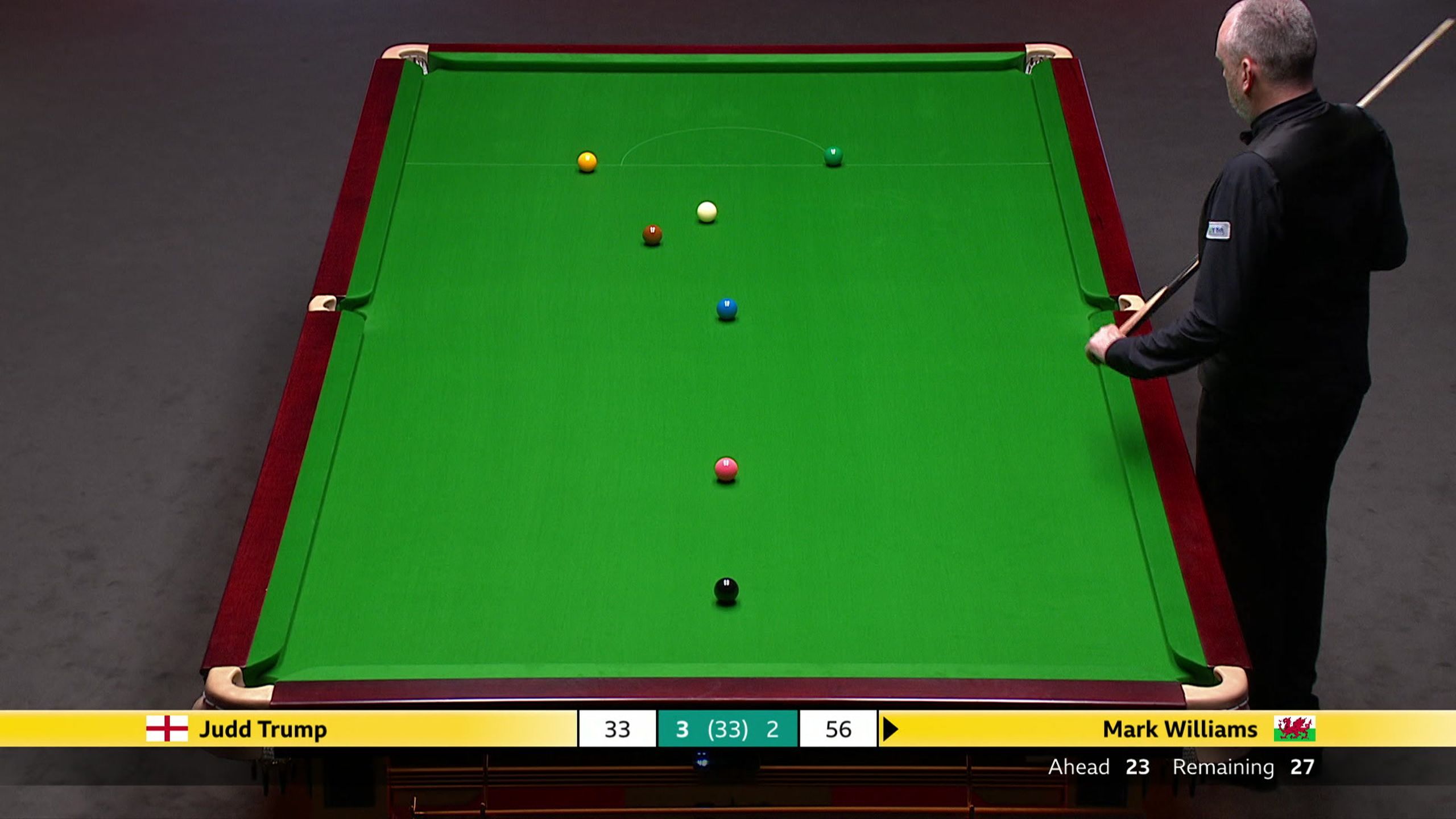 World Championship 2025: Mark Williams pinches sixth frame with ...