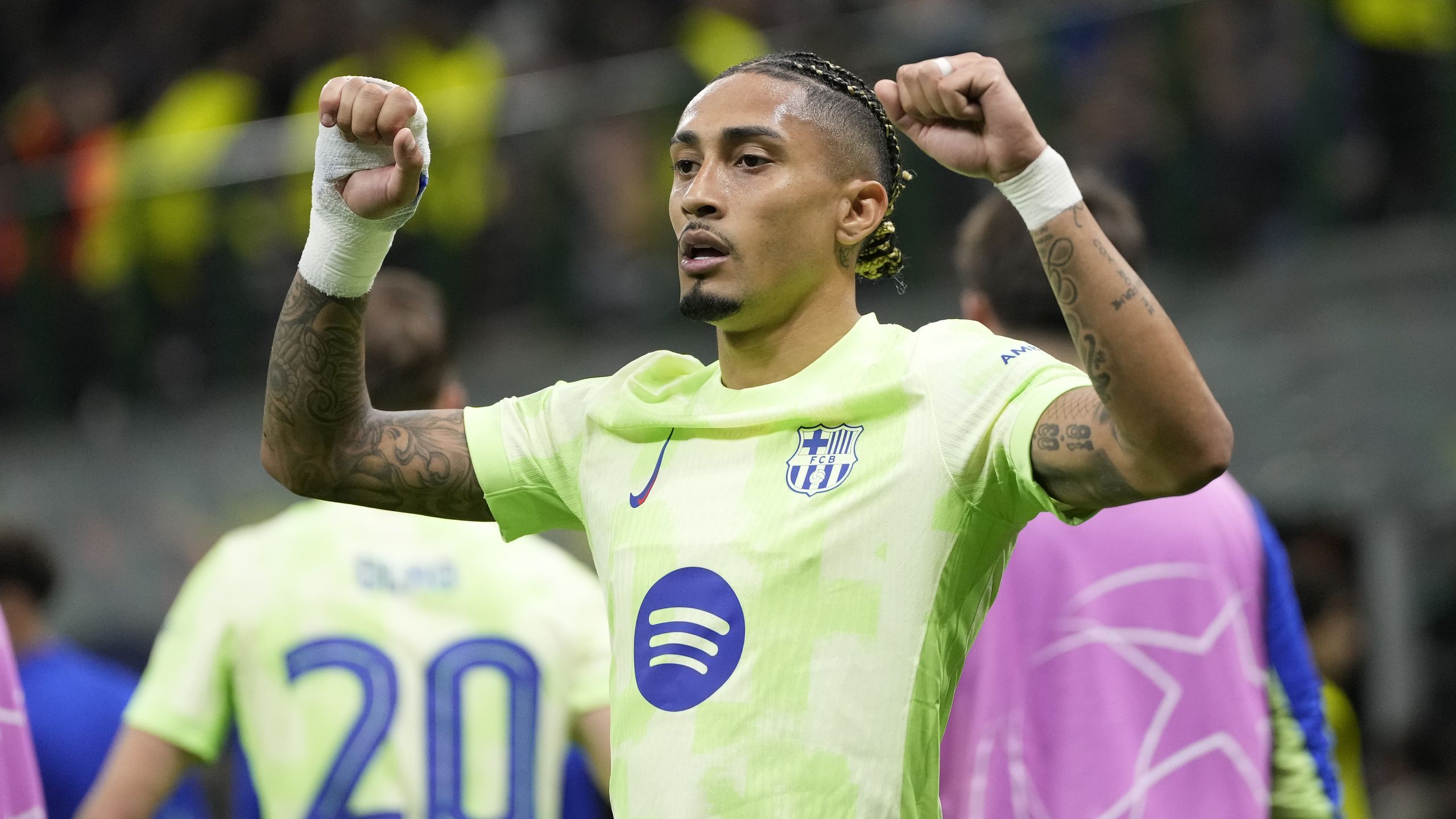 Barcelona's Raphinha equals Cristiano Ronaldo UEFA Champions League ...