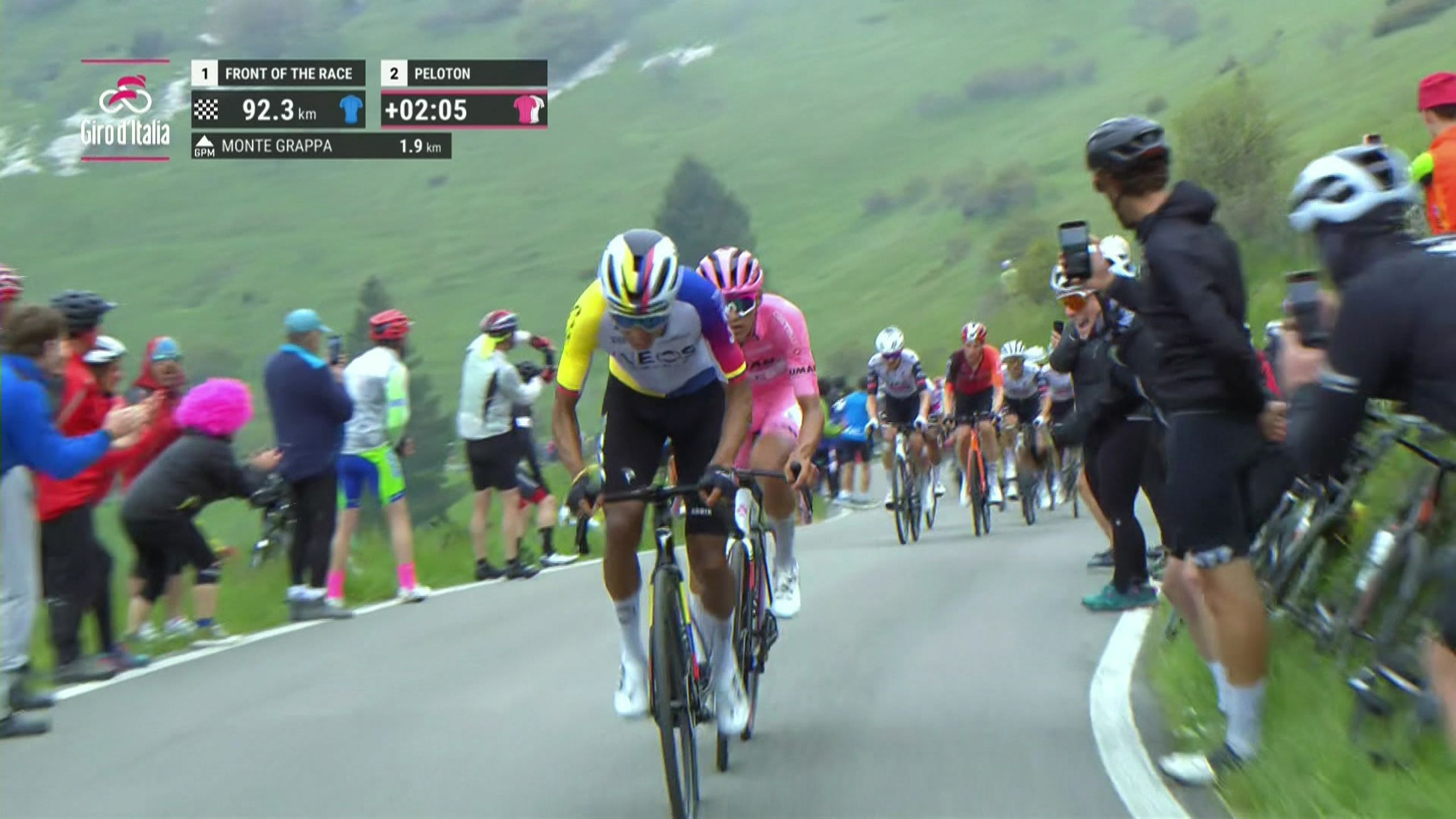 'What do they do?' - Egan Bernal launches on Monte Grappa as UAE Team ...