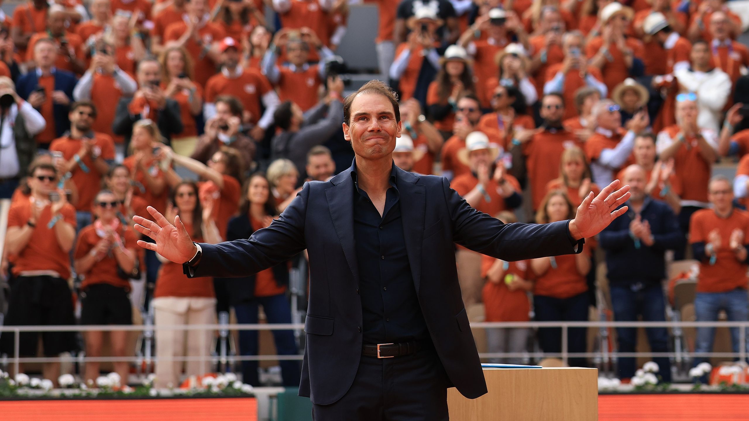 Watch as Rafael Nadal basks in spine-tingling standing ovation at ...
